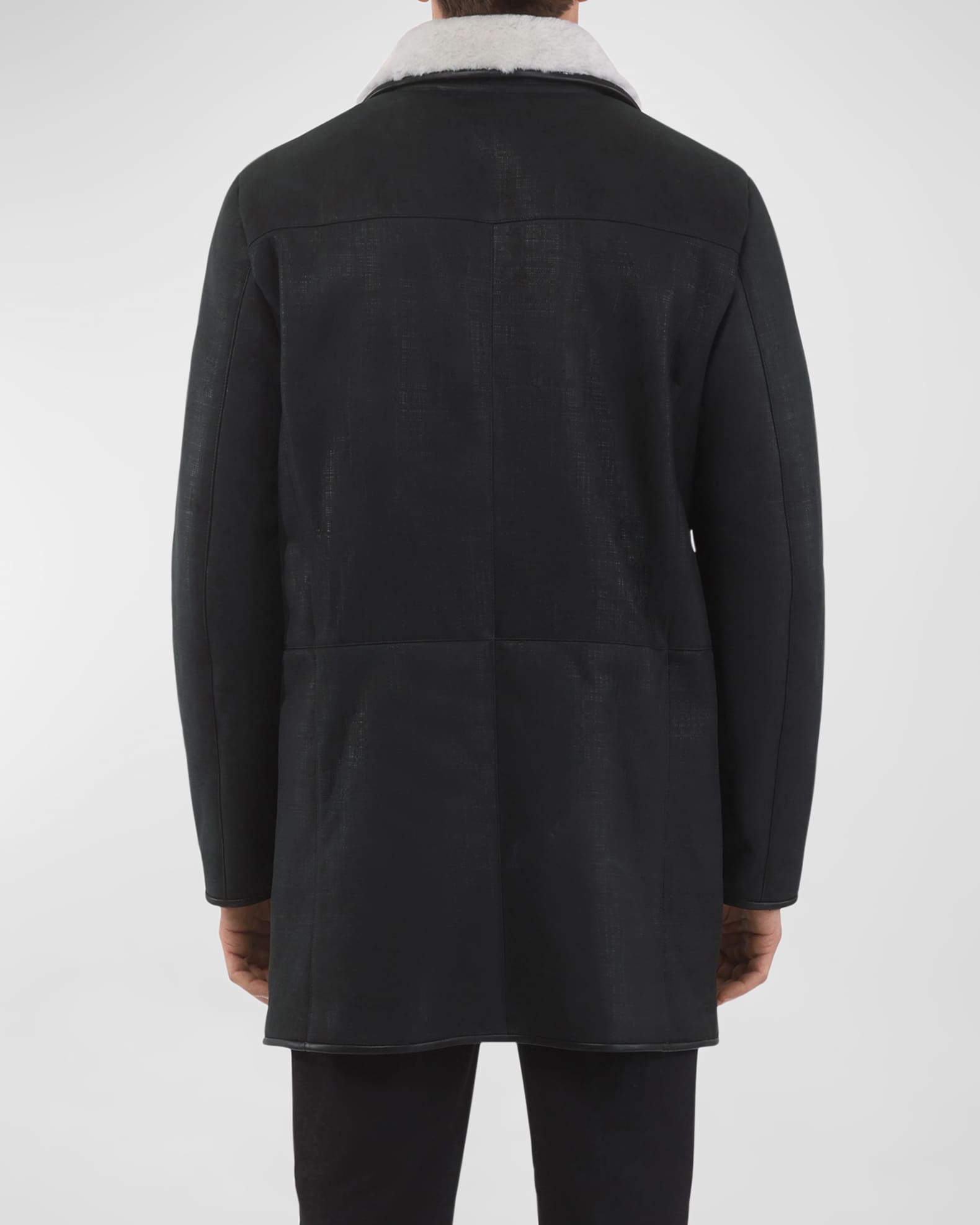 Gorski Men's Merino Shearling Lamb Stroller Coat | Neiman Marcus