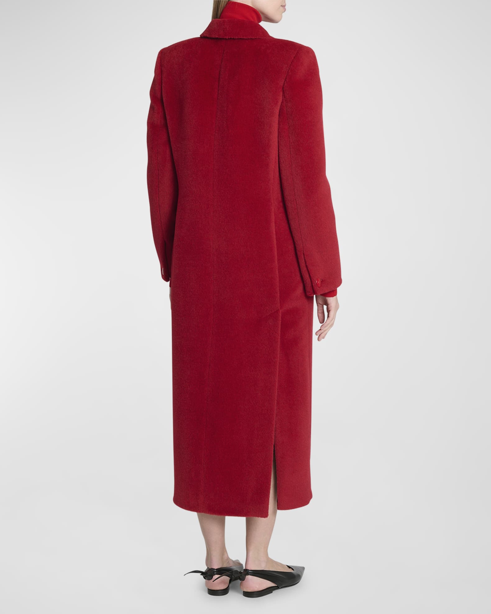 Givenchy Long Single-Breasted Wool Coat | Neiman Marcus