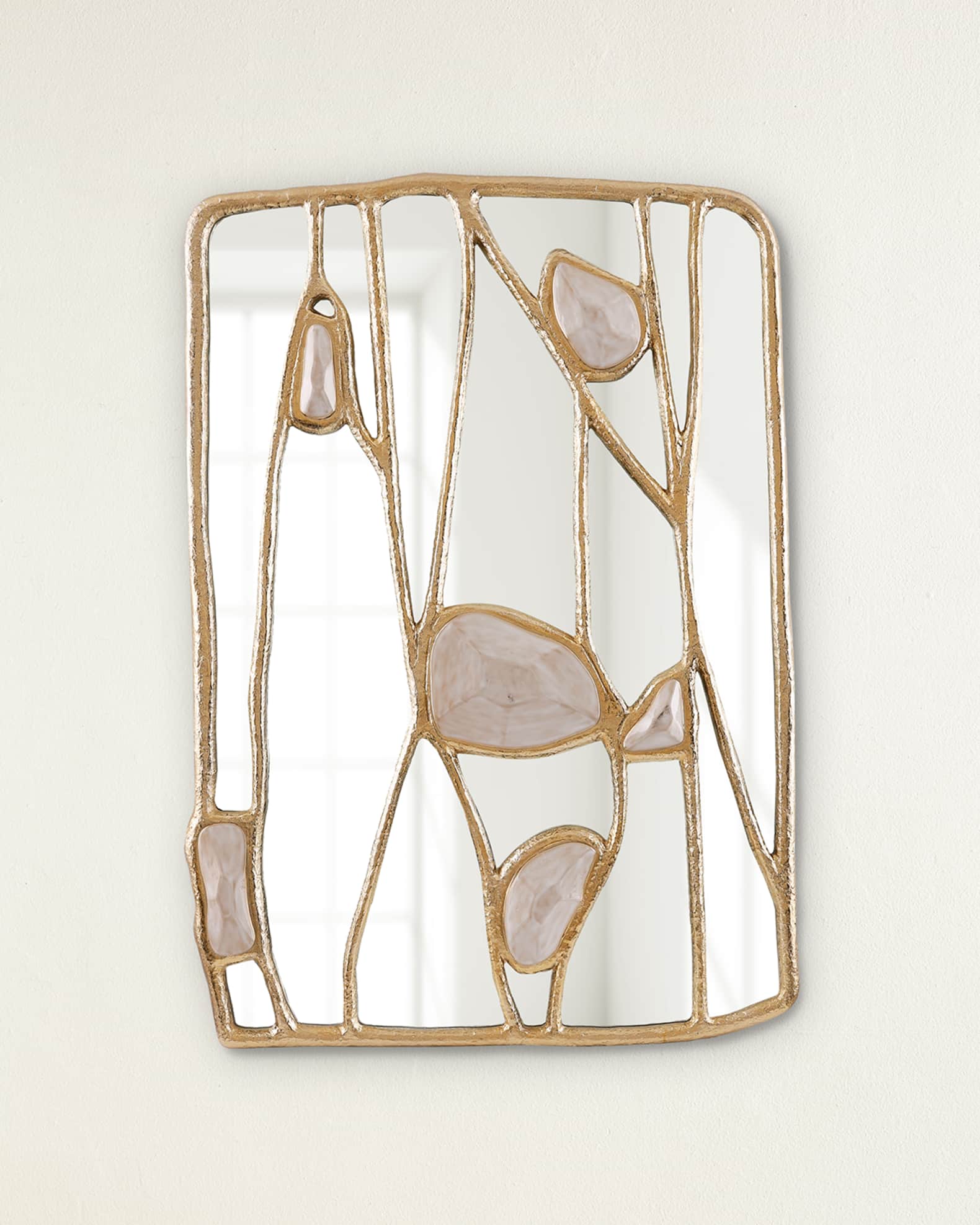 John-Richard Collection Embellished Branches Mirror | Neiman Marcus