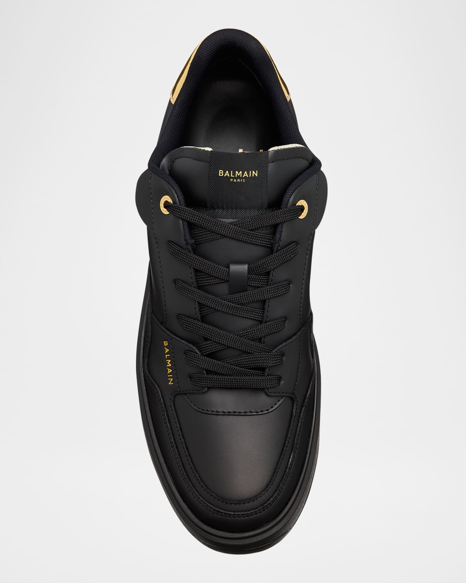 Balmain Men's B-Court Leather Low-Top Sneakers | Neiman Marcus