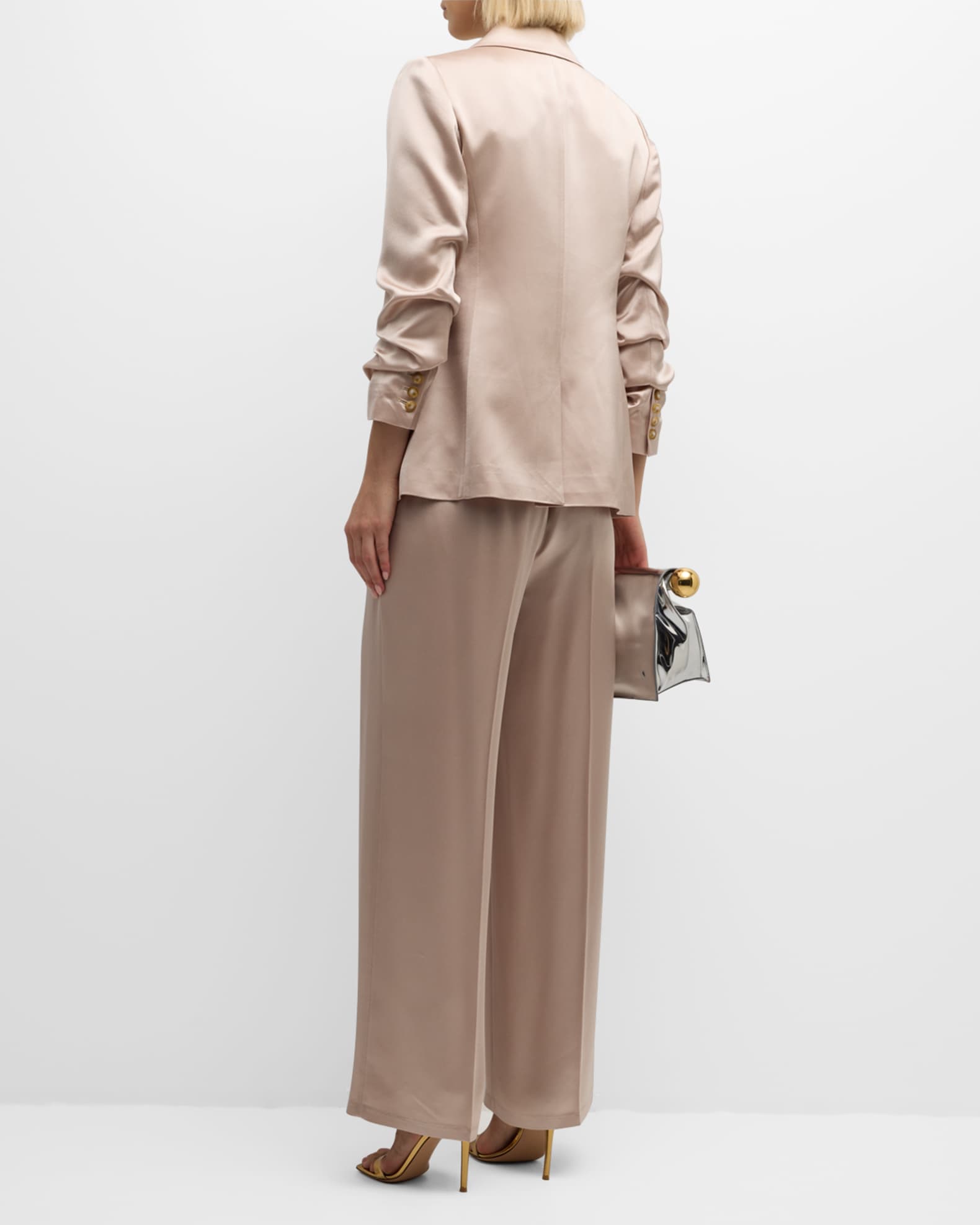 Elie Tahari The Ashlynn Mid-Rise Straight-Leg Pants | Neiman Marcus