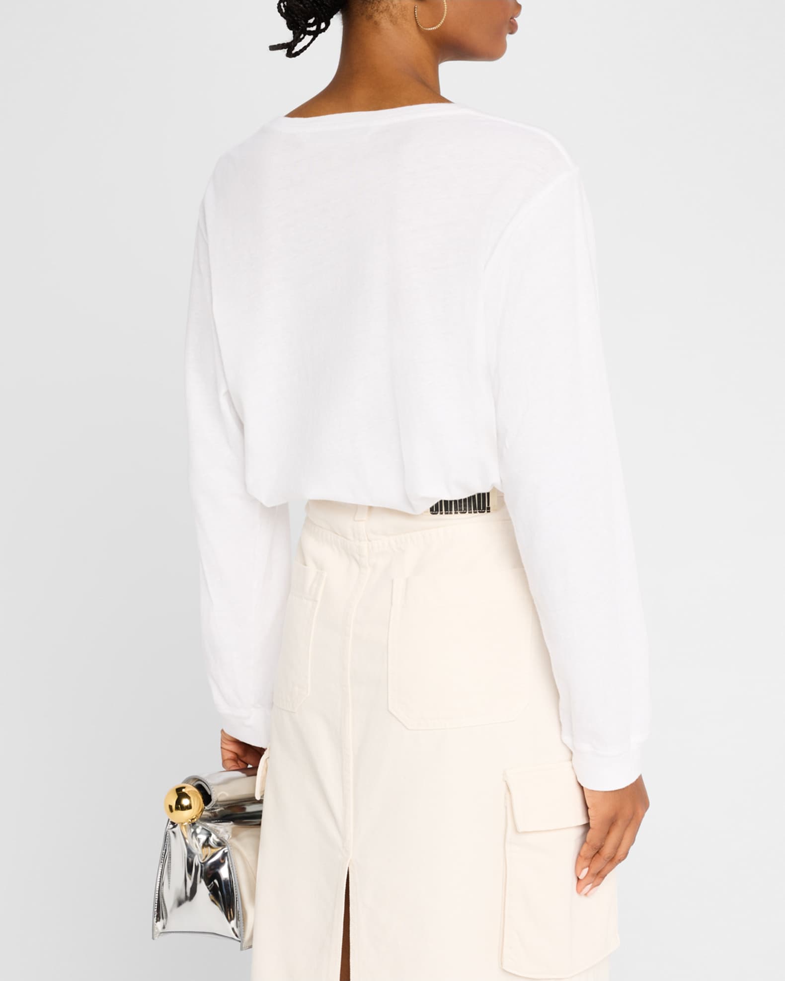 MOTHER The Long-Sleeve Rowdy Tee | Neiman Marcus