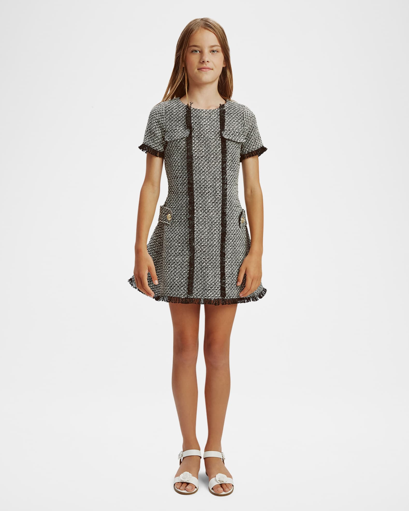 Bardot Junior Girl's Sutton Boucle Dress, Size 7-14 | Neiman Marcus