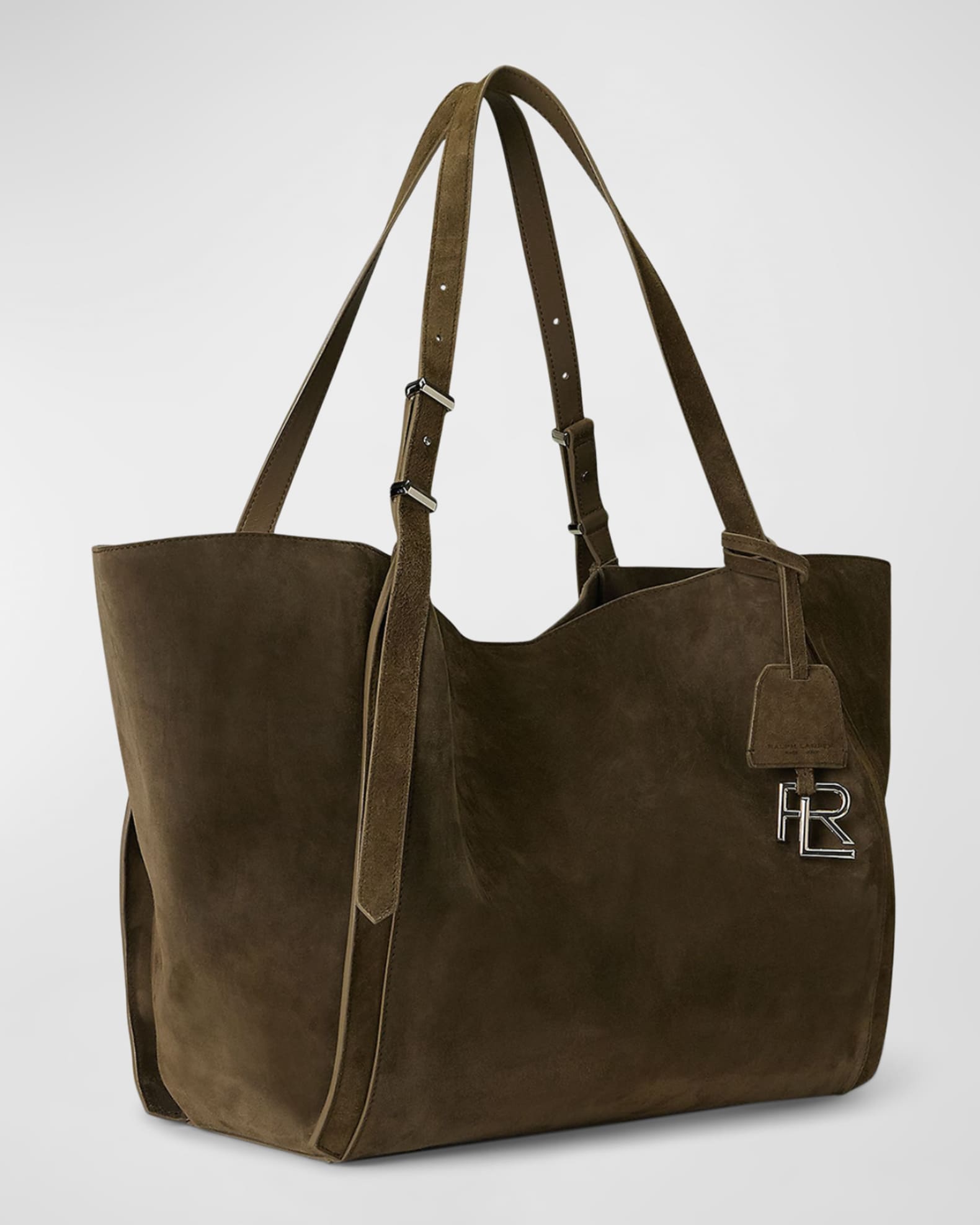 Ralph Lauren Collection RL 888 Calf-Suede Tote | Neiman Marcus