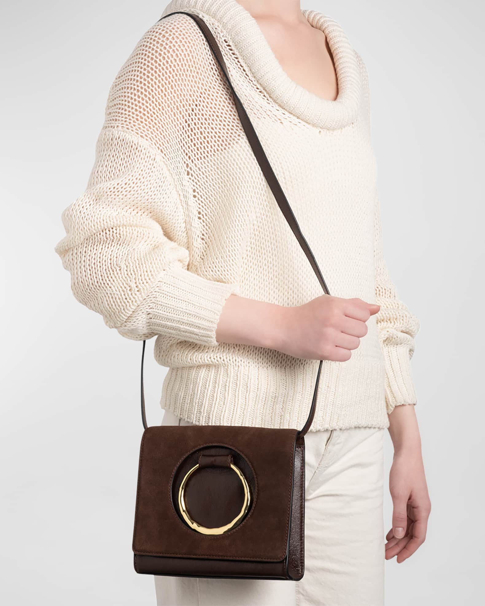 Alexis Bittar The Hunter Convertible Mix Leather Crossbody Bag | Neiman ...