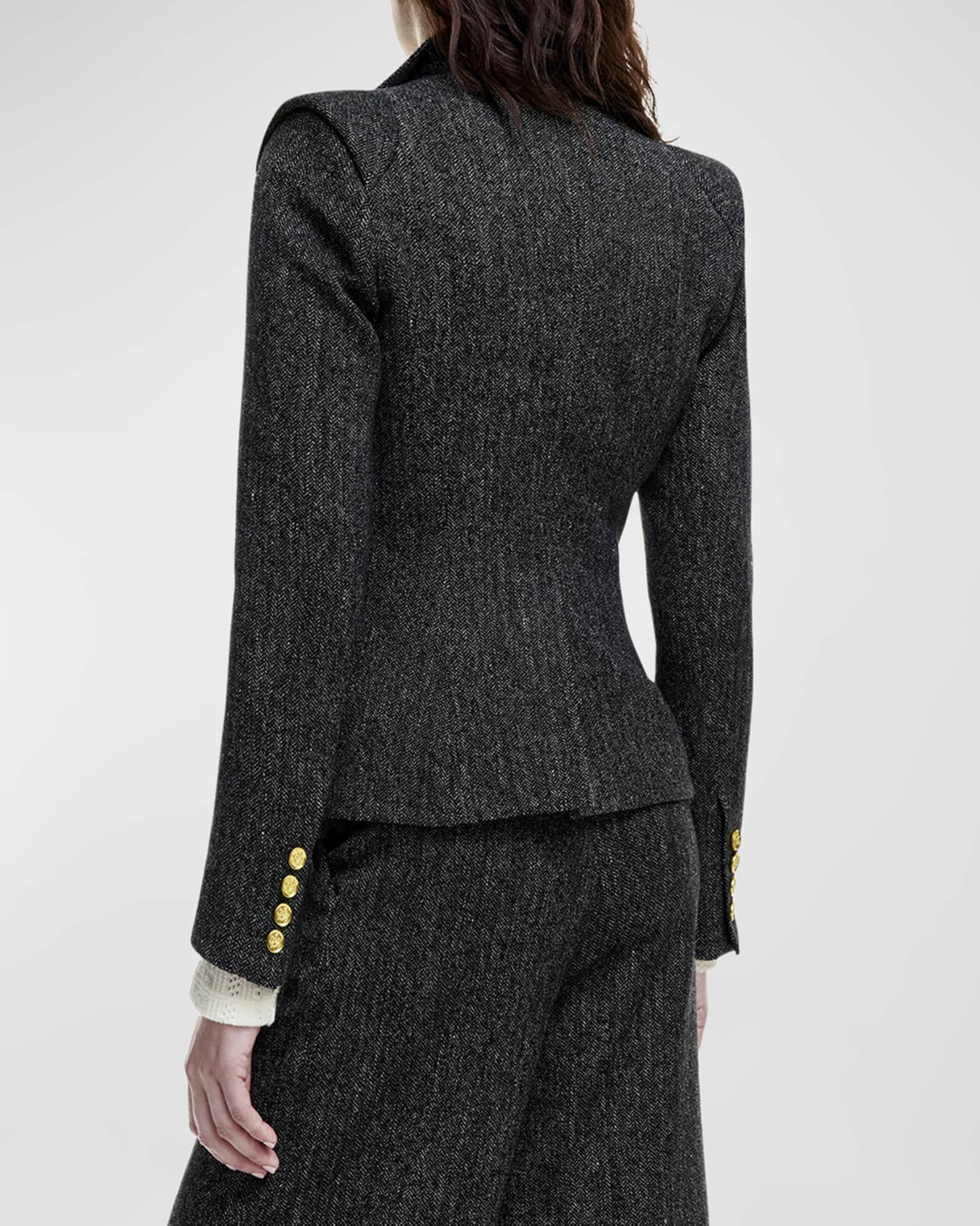 Smythe Crossover Tweed Blazer | Neiman Marcus