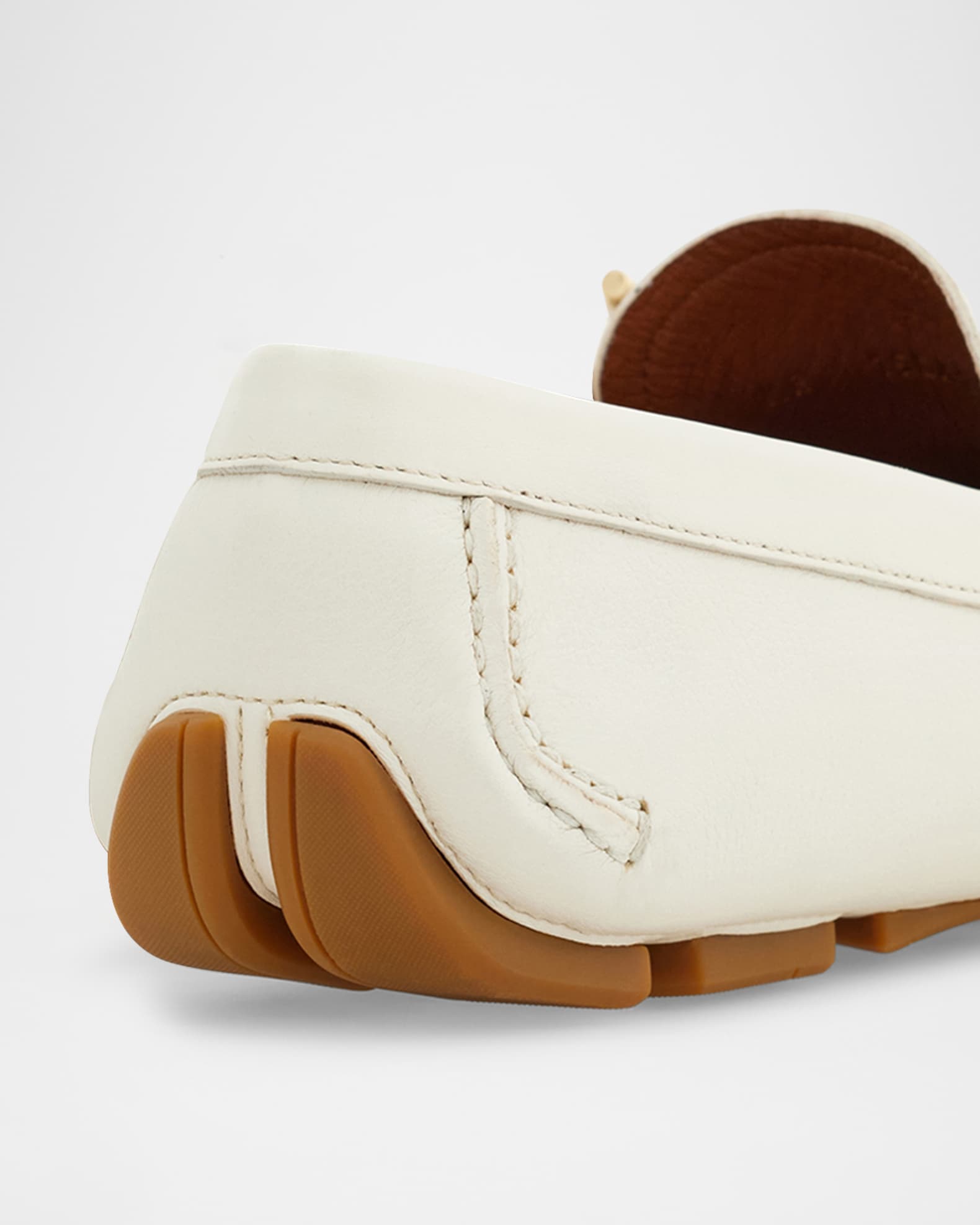Ferragamo Men's Parigi Leather Gancini-Bit Driver Loafers | Neiman Marcus
