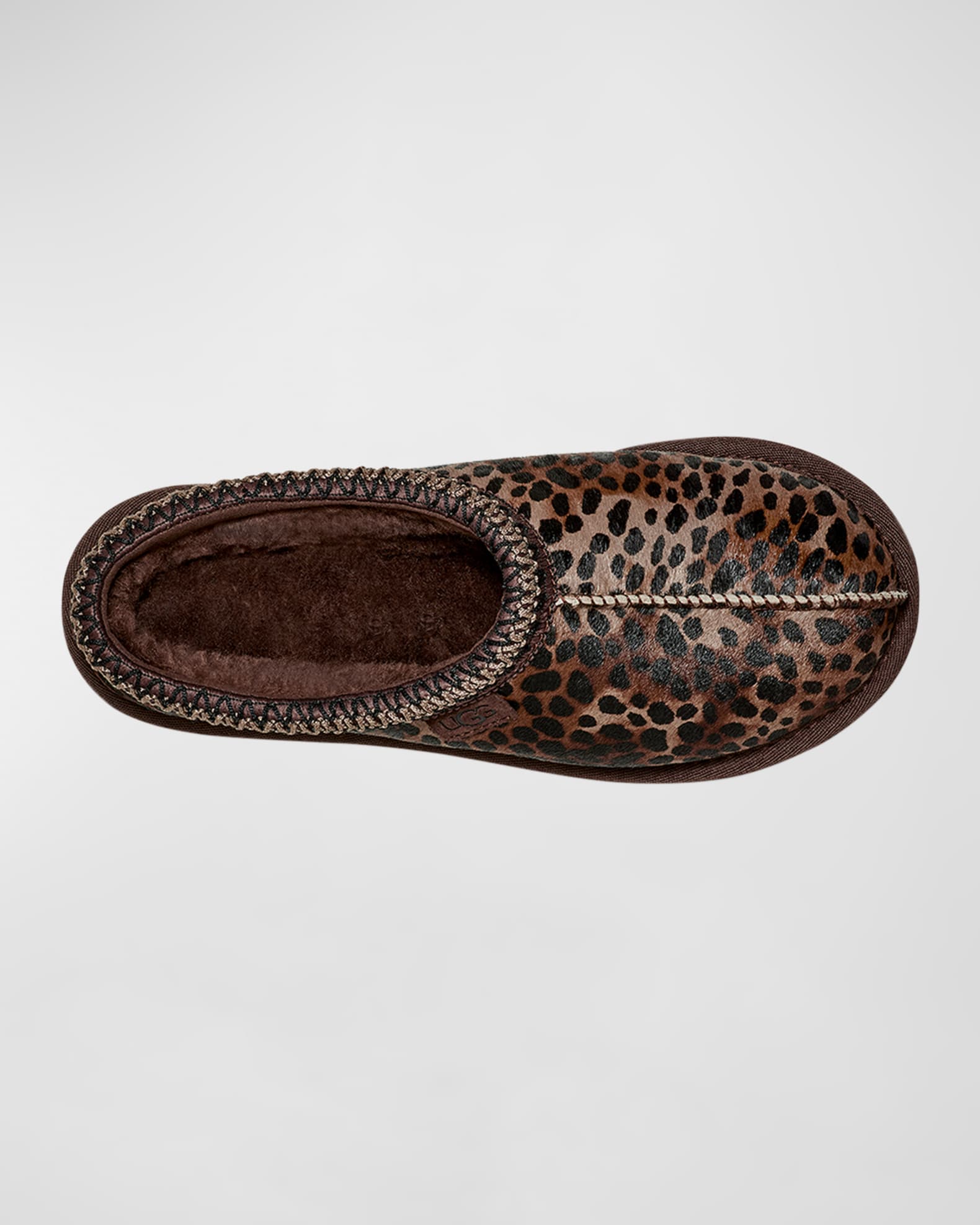 UGG Tasman Leopard Cozy Mule Slippers | Neiman Marcus
