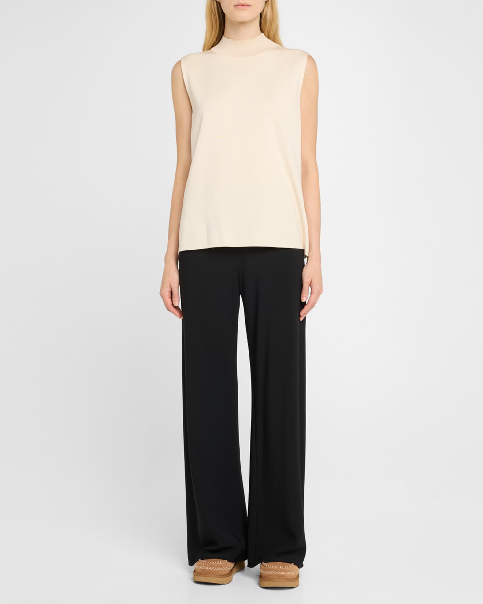 UGG Tasman Suede Shearling Cozy Slippers | Neiman Marcus