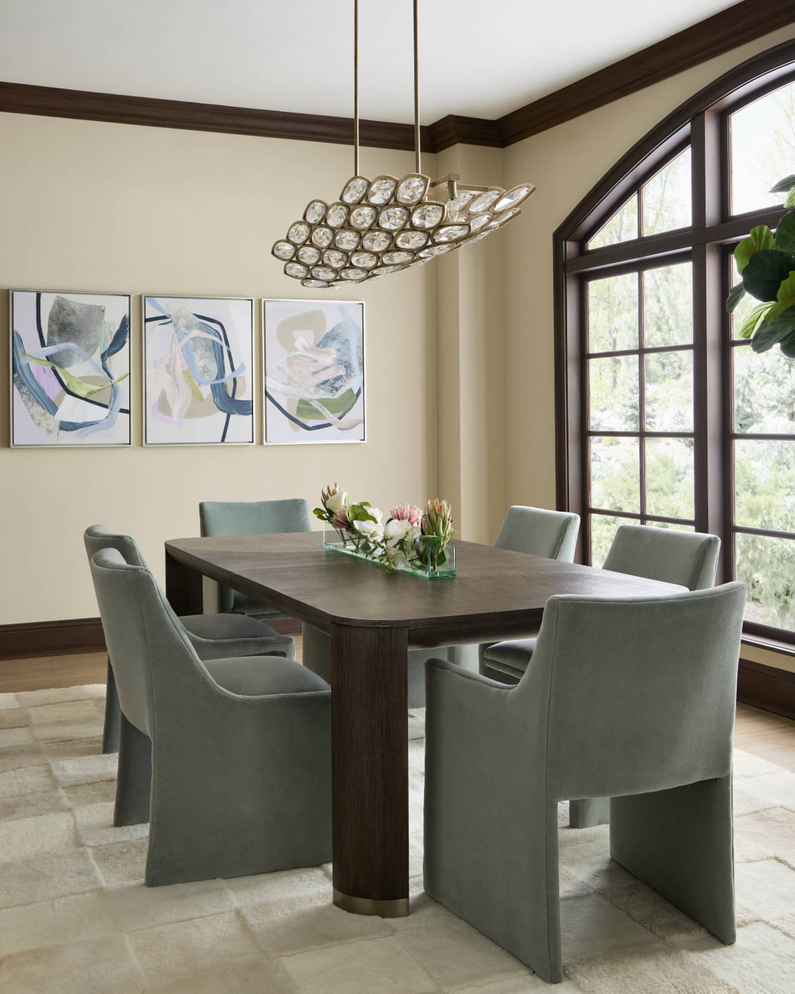 Massoud Everly Dining Arm Chair | Neiman Marcus