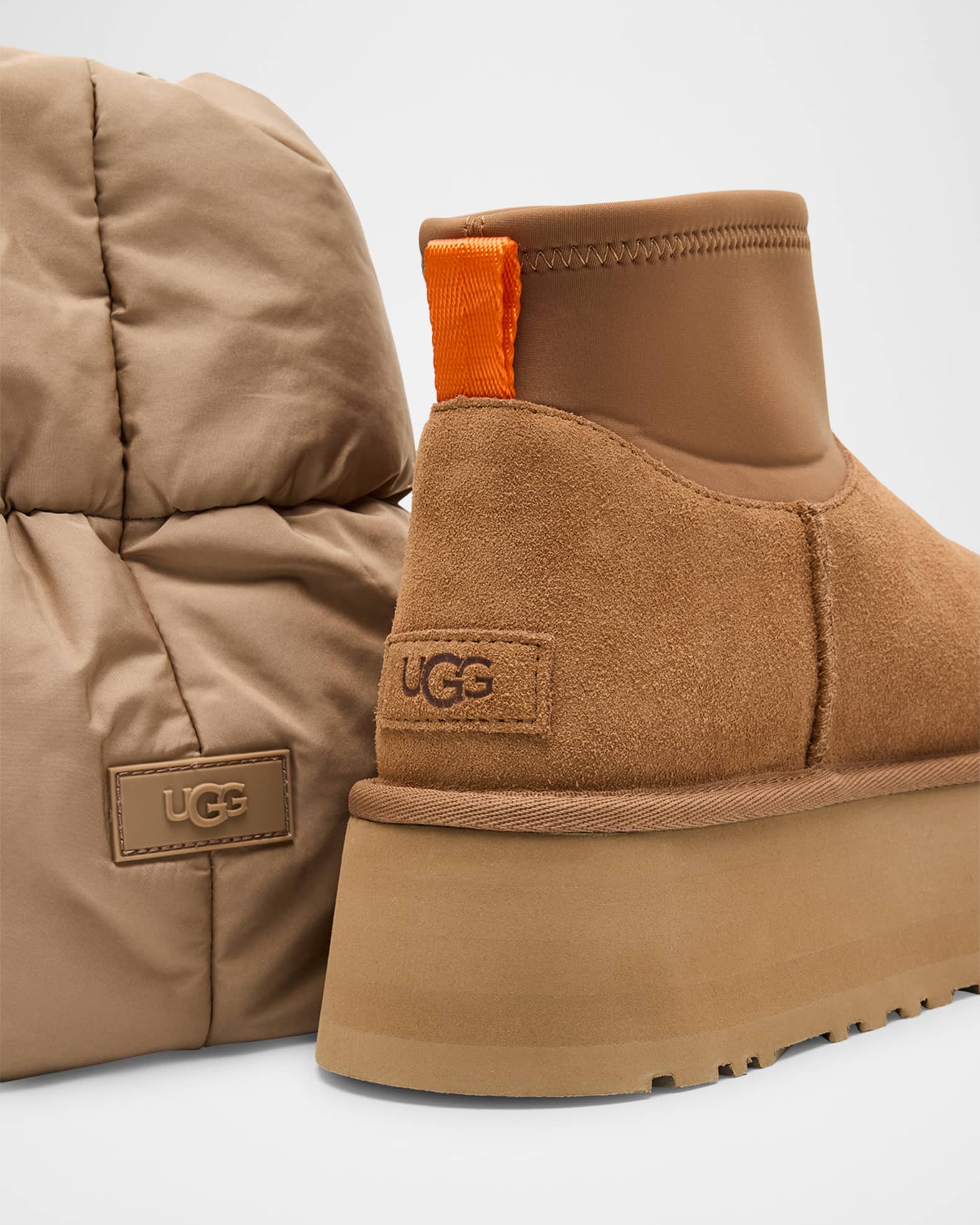 UGG Classic Mini Dipper Puffer Classic Boots | Neiman Marcus