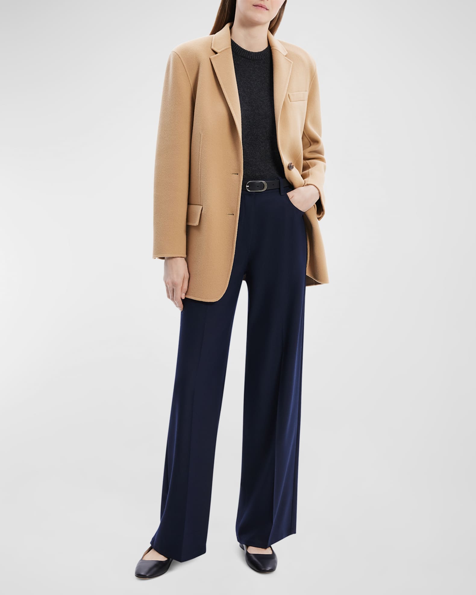 Theory Double-Face Oversized Tailor Jacket | Neiman Marcus