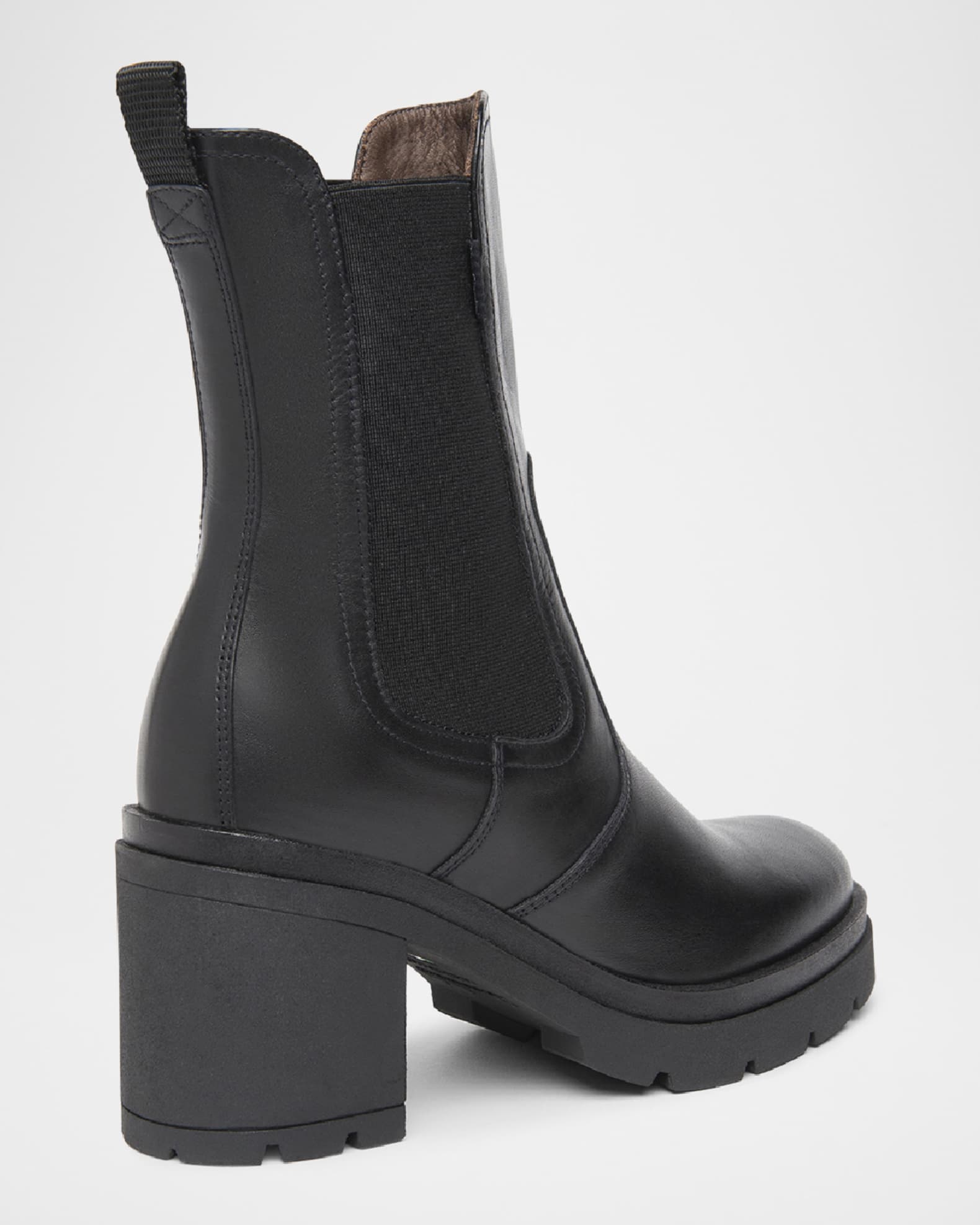 NeroGiardini Leather Heeled Chelsea Booties | Neiman Marcus