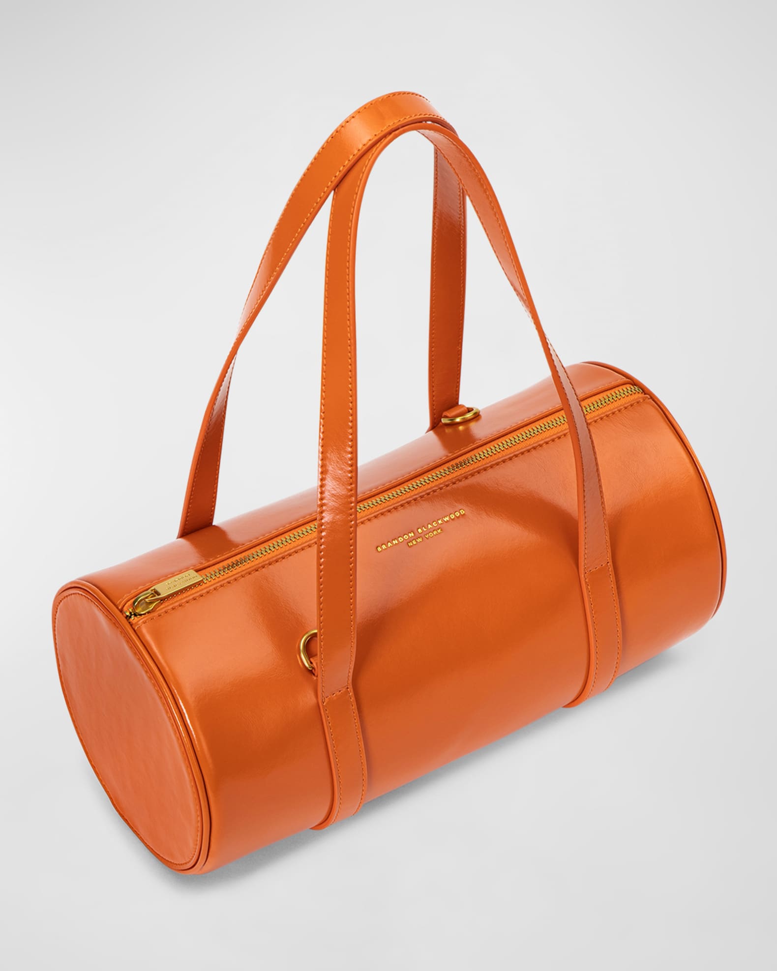 Brandon Blackwood Large Duffel Leather Shoulder Bag | Neiman Marcus