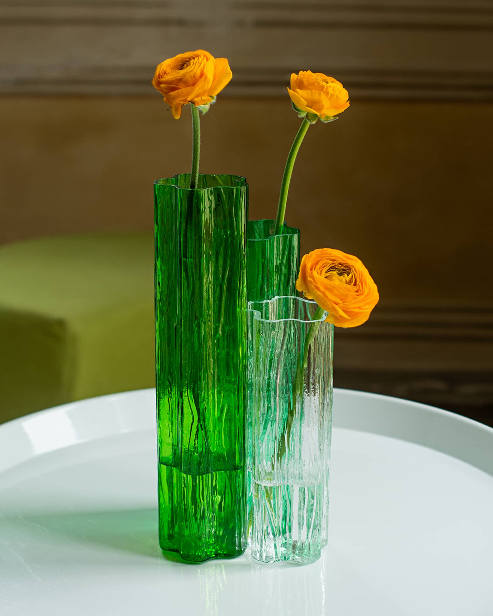 Vietri Flora Glass Vase | Neiman Marcus