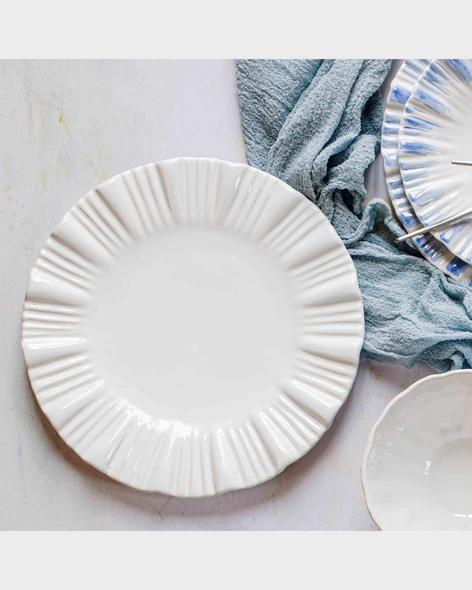 Vietri Bari White European Dinner Plate | Neiman Marcus