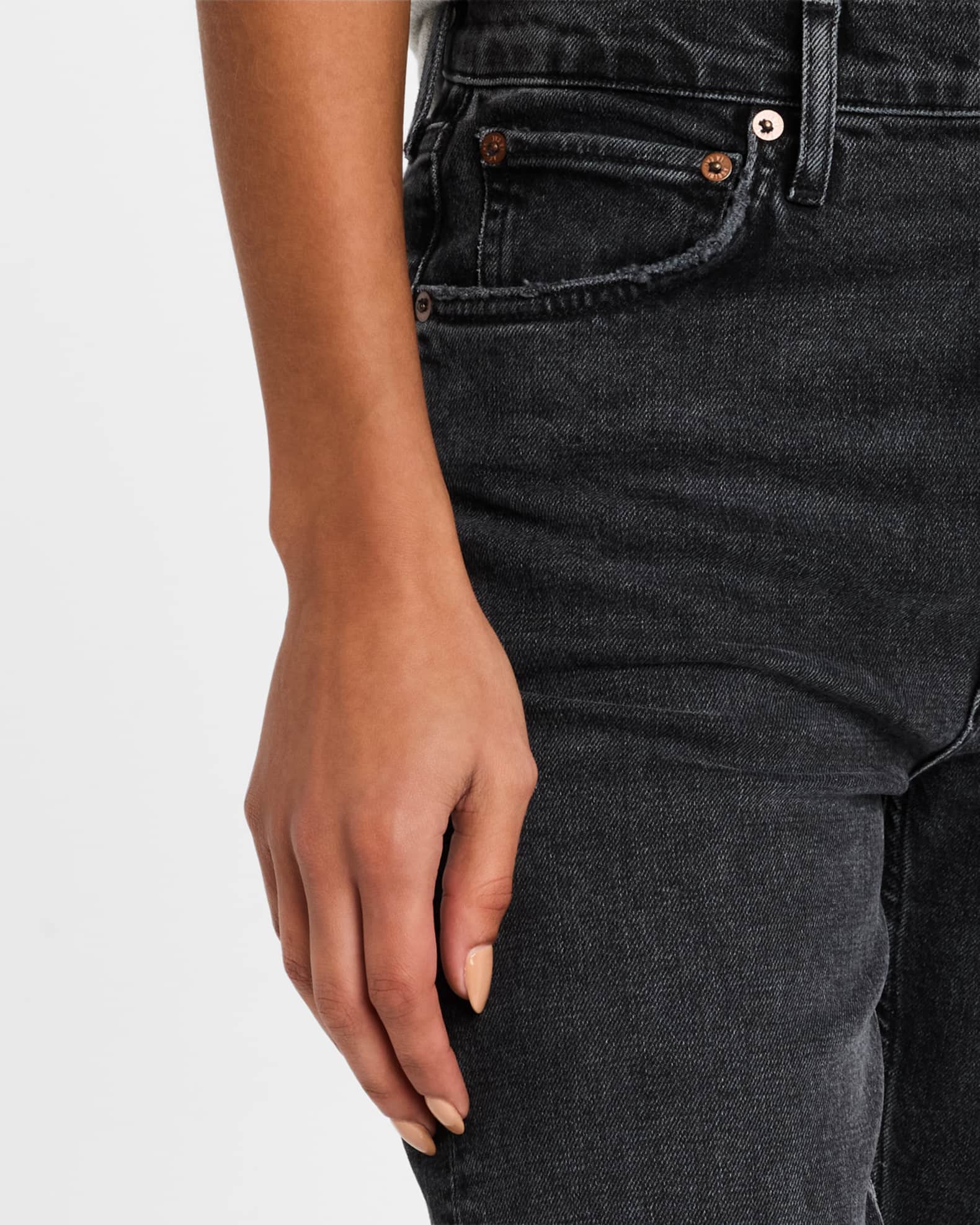 AGOLDE High-Rise Stovepipe Jeans | Neiman Marcus