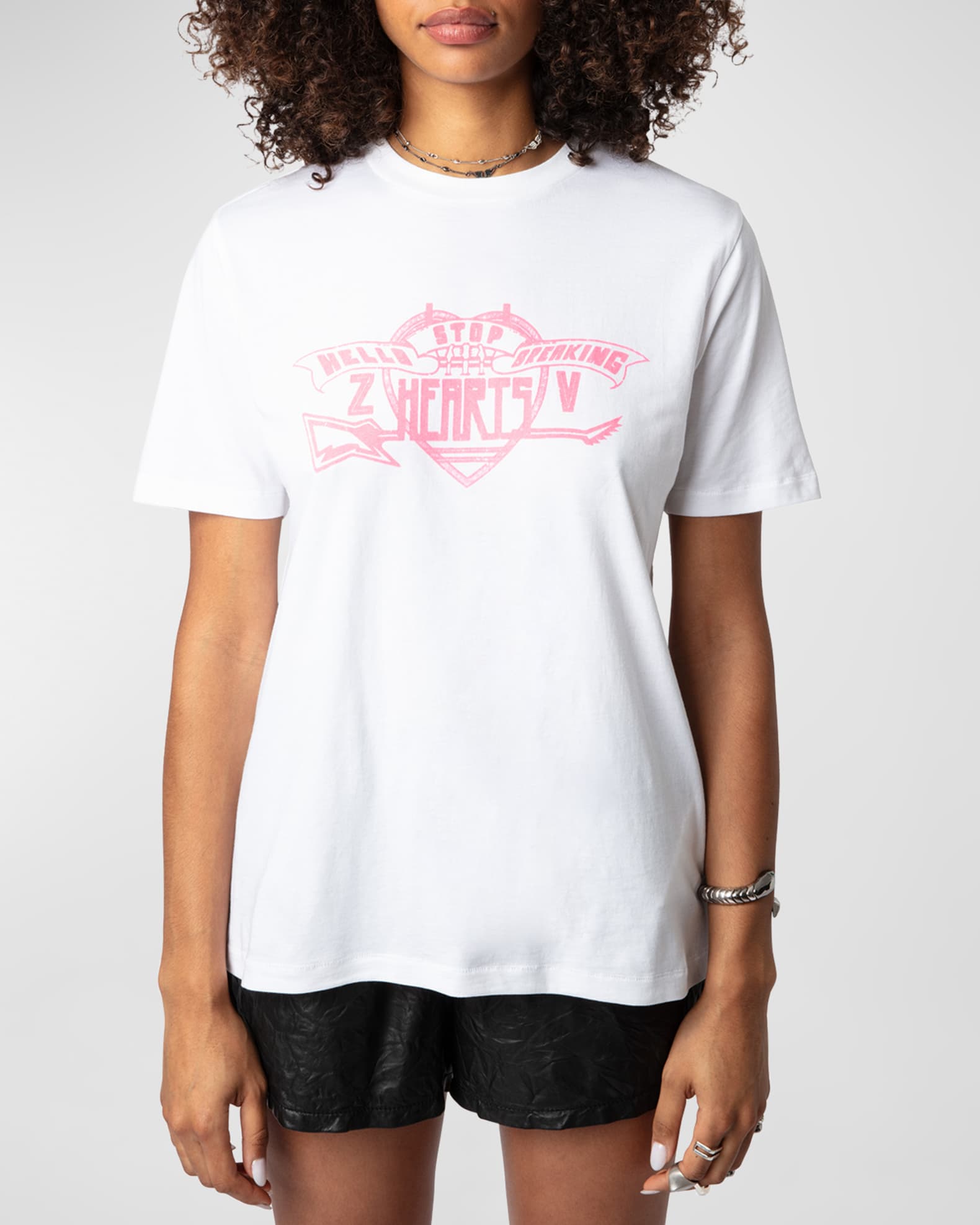 Zadig & Voltaire Edwin Hearts Tee | Neiman Marcus Zadig & Voltaire Edwin Hearts Tee | Neiman Marcus
