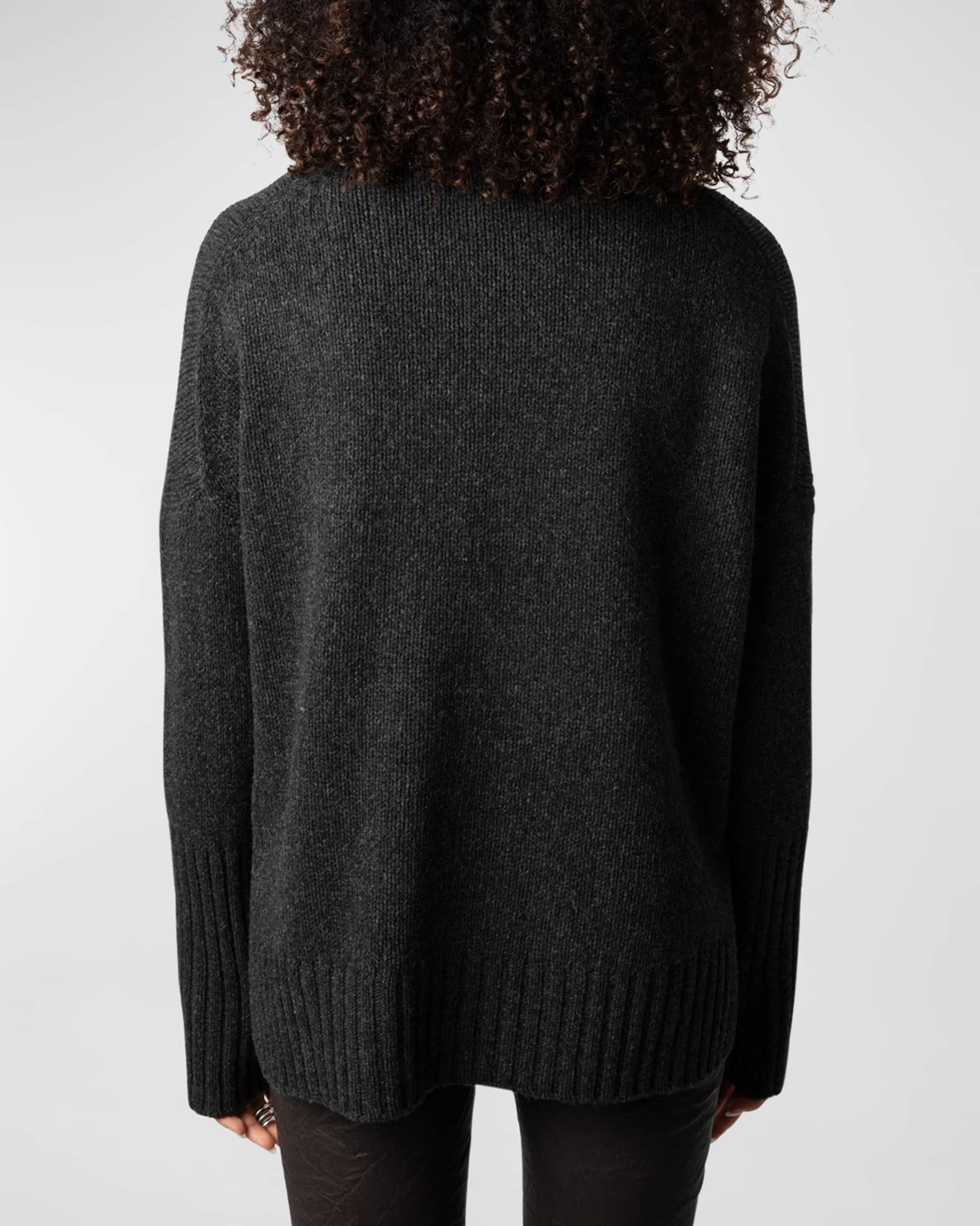 Zadig & Voltaire Malta Feelings Embroidered Merino Wool Sweater ...