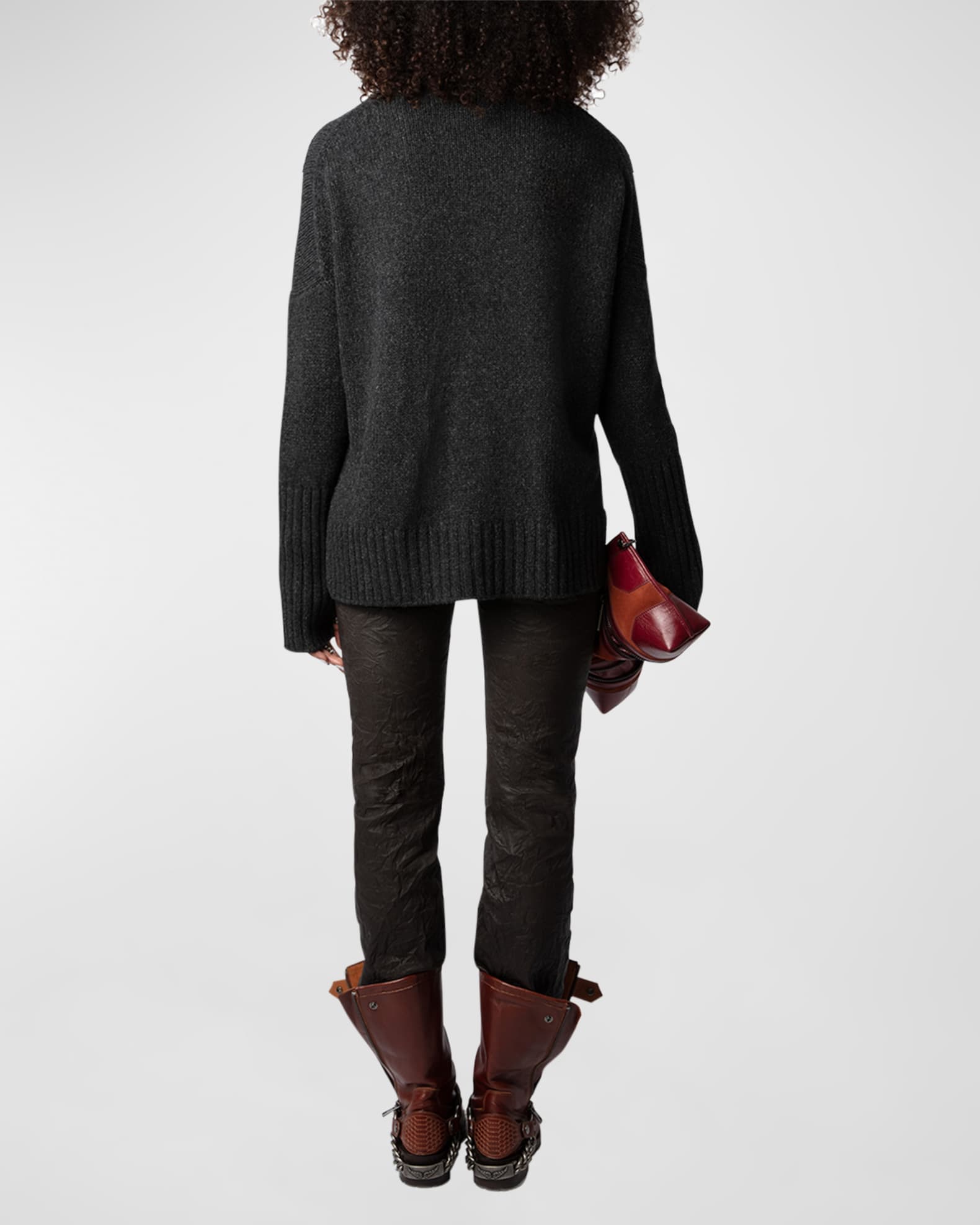 Zadig & Voltaire Malta Feelings Embroidered Merino Wool Sweater ...