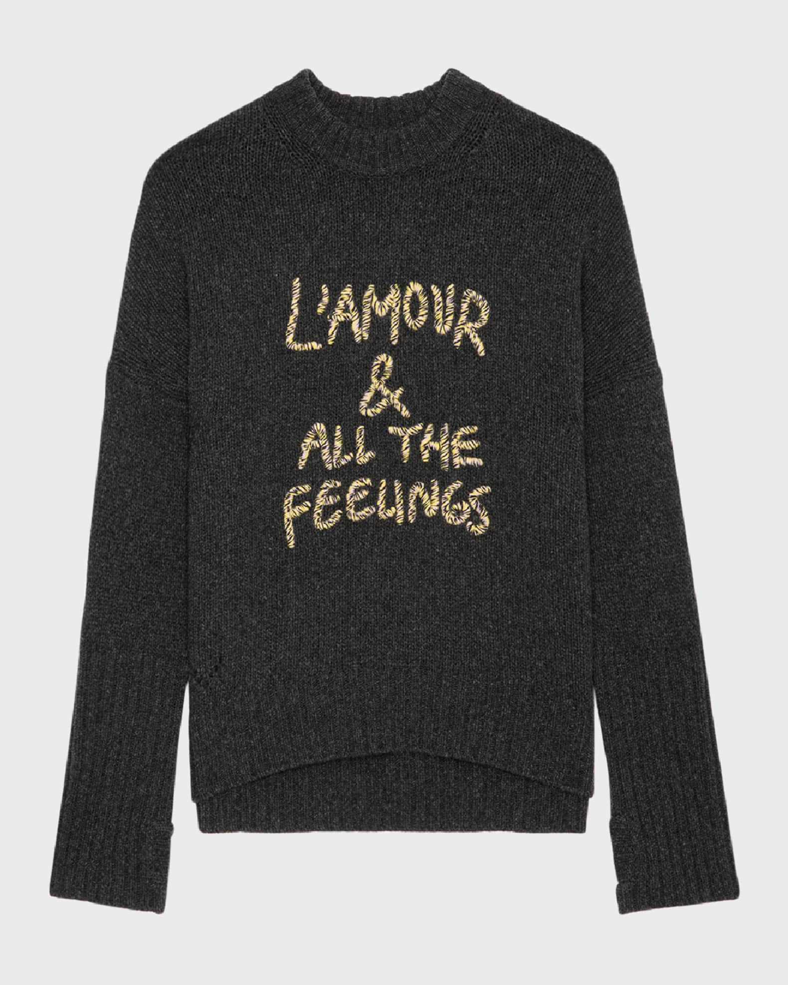 Zadig & Voltaire Malta Feelings Embroidered Merino Wool Sweater ...
