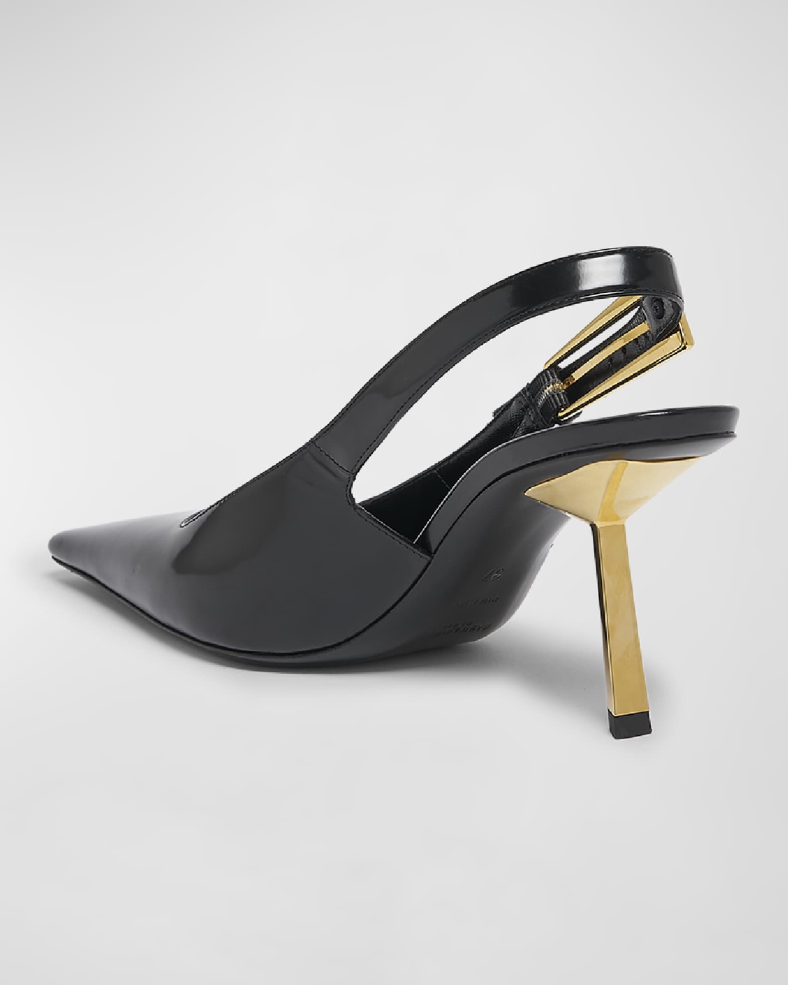 Saint Laurent Lee Slingback Buckle Pumps | Neiman Marcus