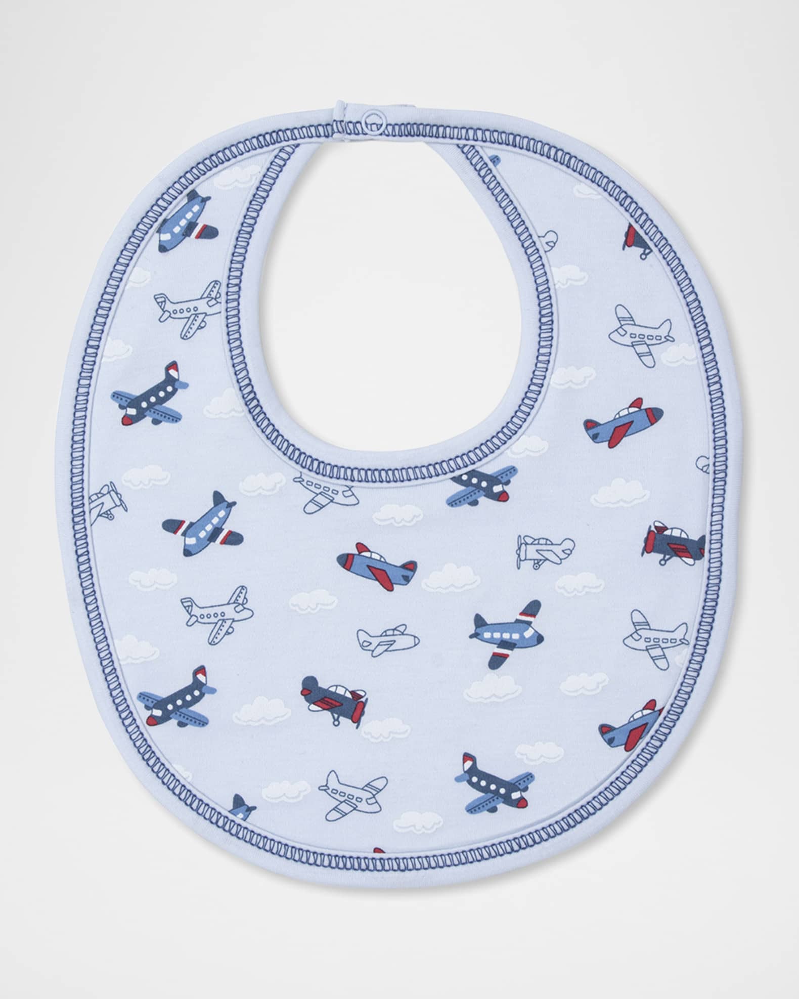 Kissy Kissy Sky High Planes Bib & Blanket Set | Neiman Marcus