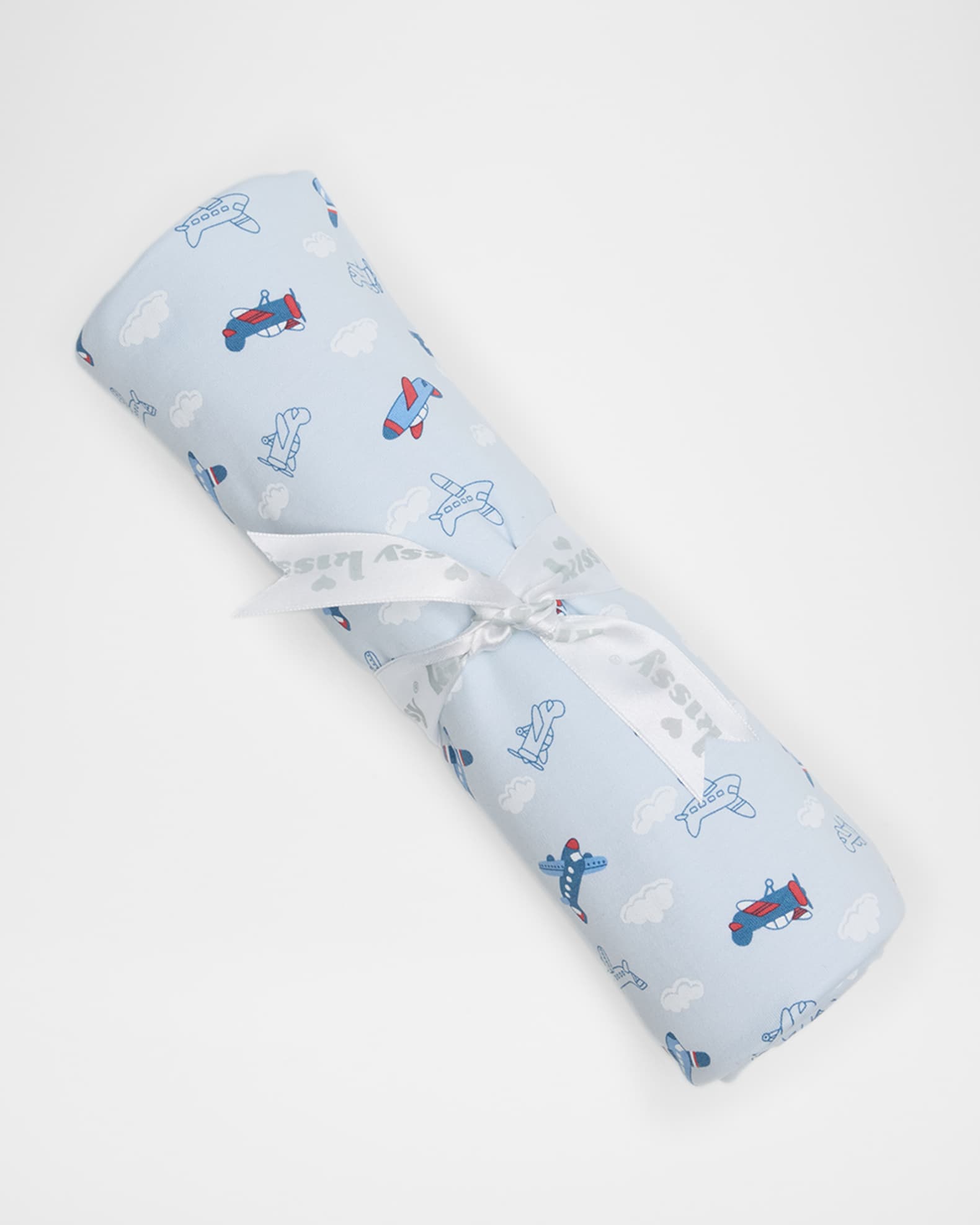 Kissy Kissy Sky High Planes Bib & Blanket Set | Neiman Marcus