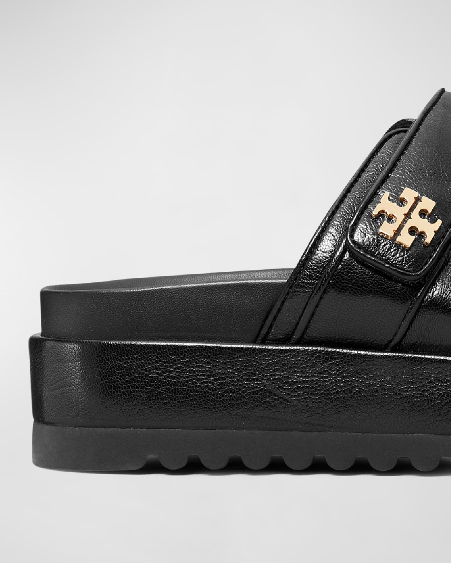 Kira Leather Dual-Band Sport Mule Sandals | Neiman Marcus