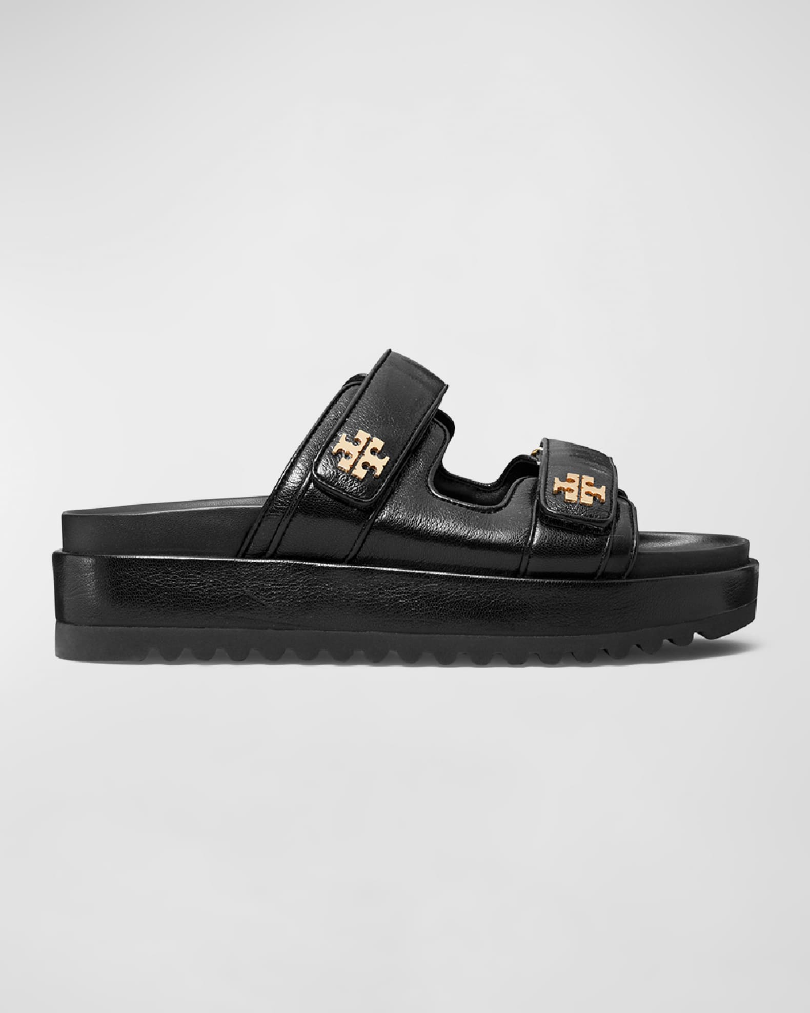 Kira Leather Dual-Band Sport Mule Sandals | Neiman Marcus