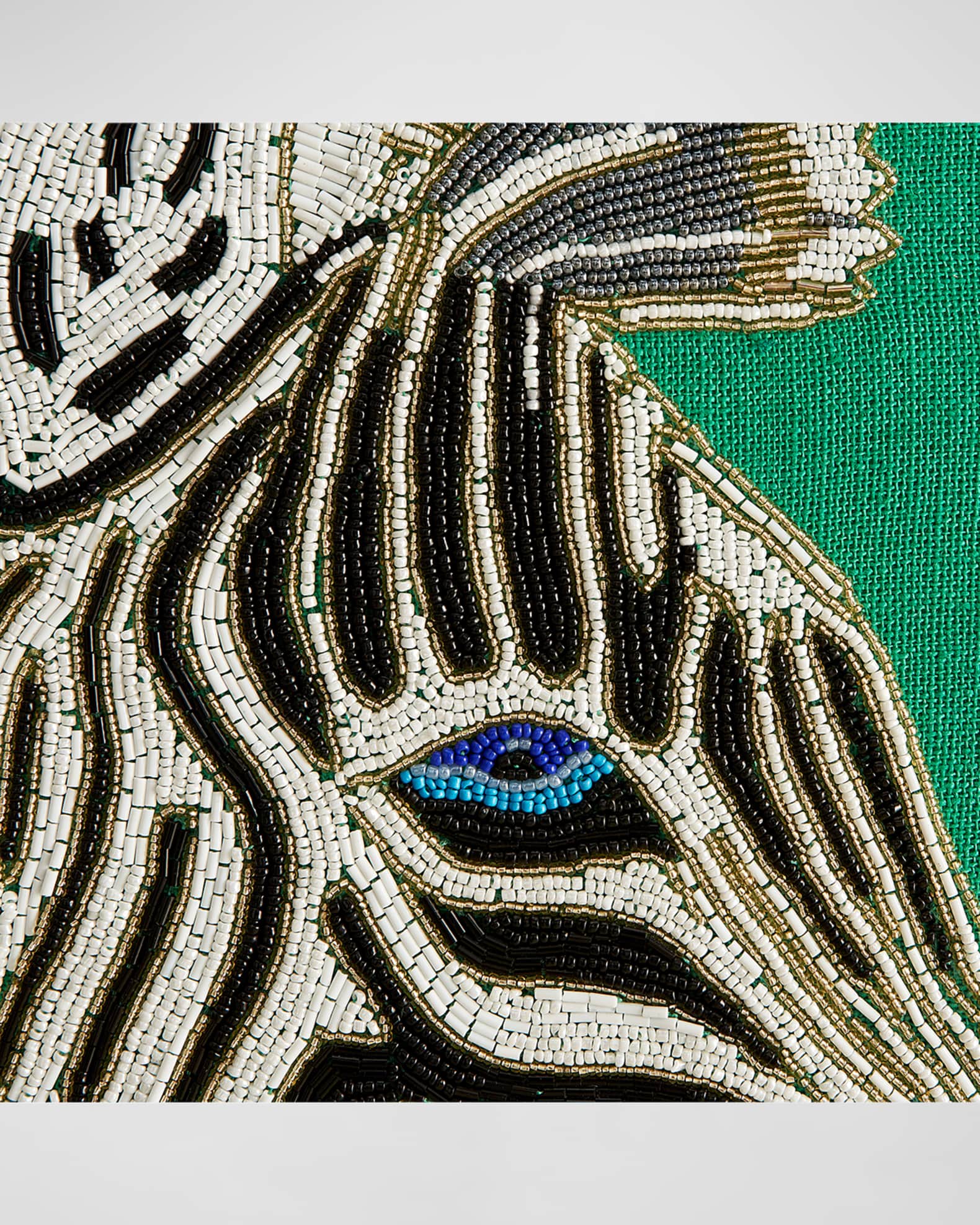 Jonathan Adler Zebra Beaded Wall Art | Neiman Marcus