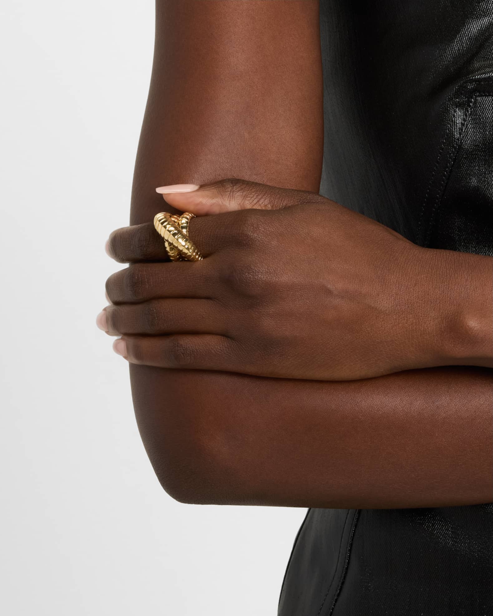 Marina B 18K Yellow Gold Trisola Magnus Statement Ring, Size 5.75 ...