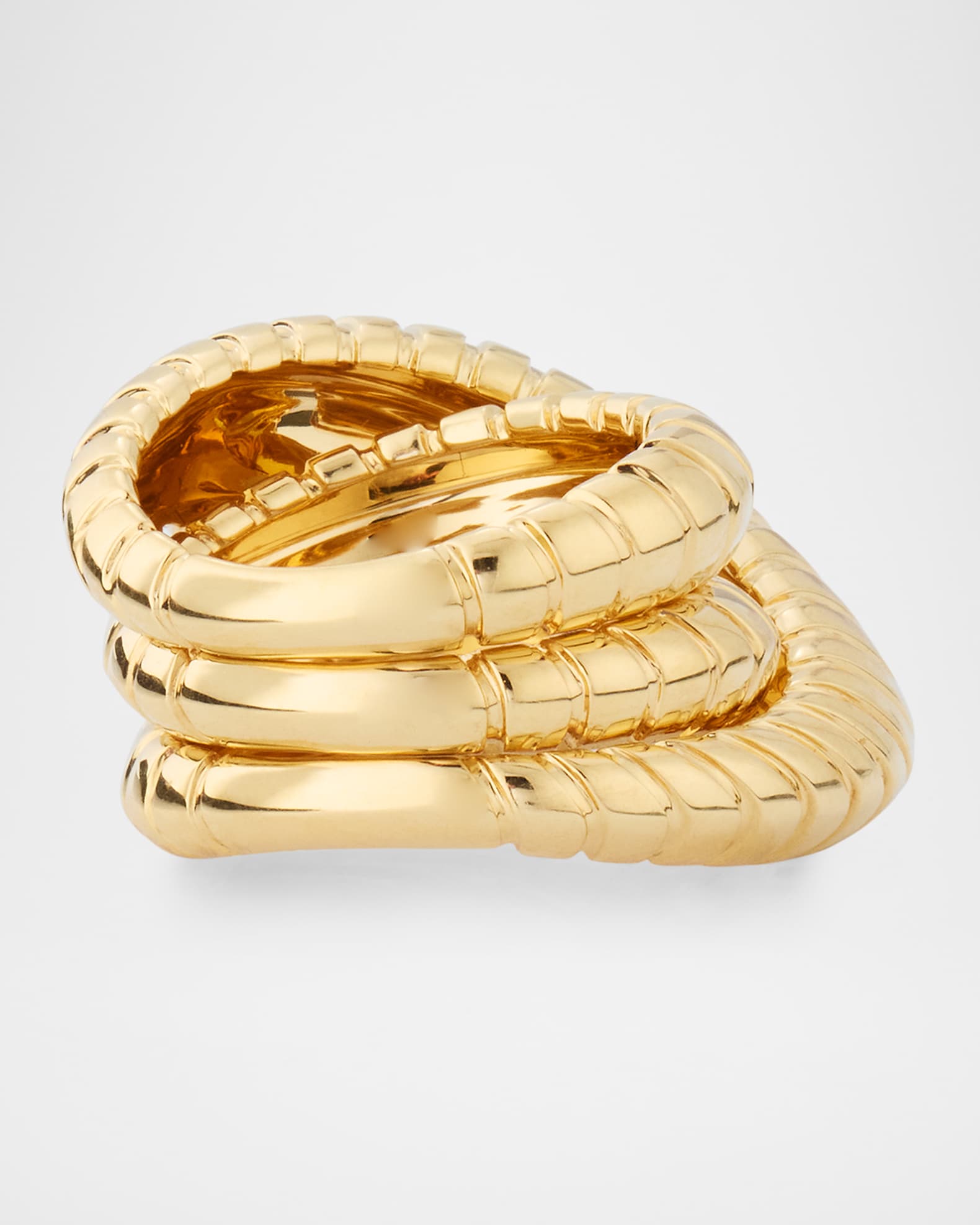 Marina B 18K Yellow Gold Trisola Magnus Statement Ring, Size 5.75 ...