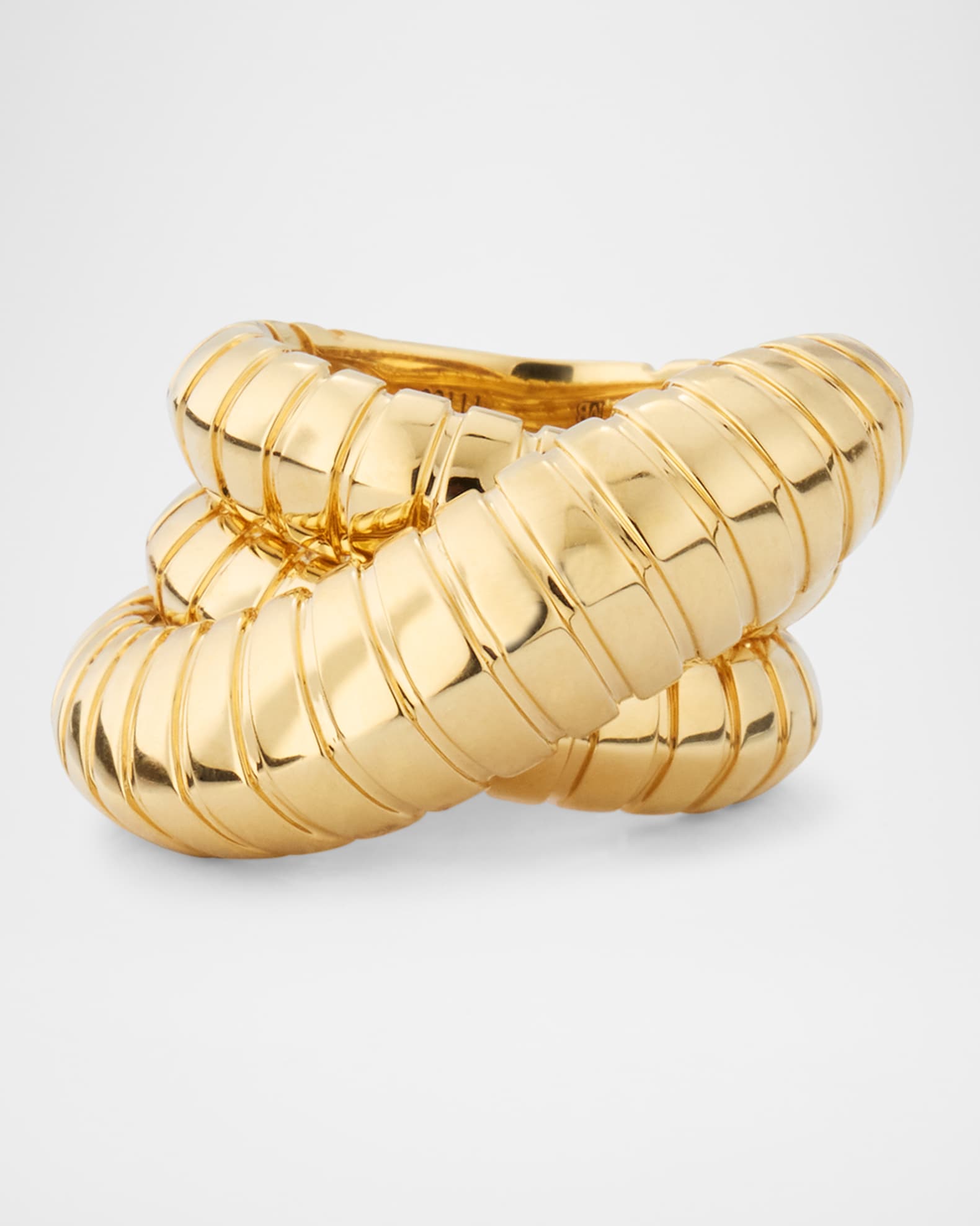 Marina B 18K Yellow Gold Trisola Magnus Statement Ring, Size 5.75 ...