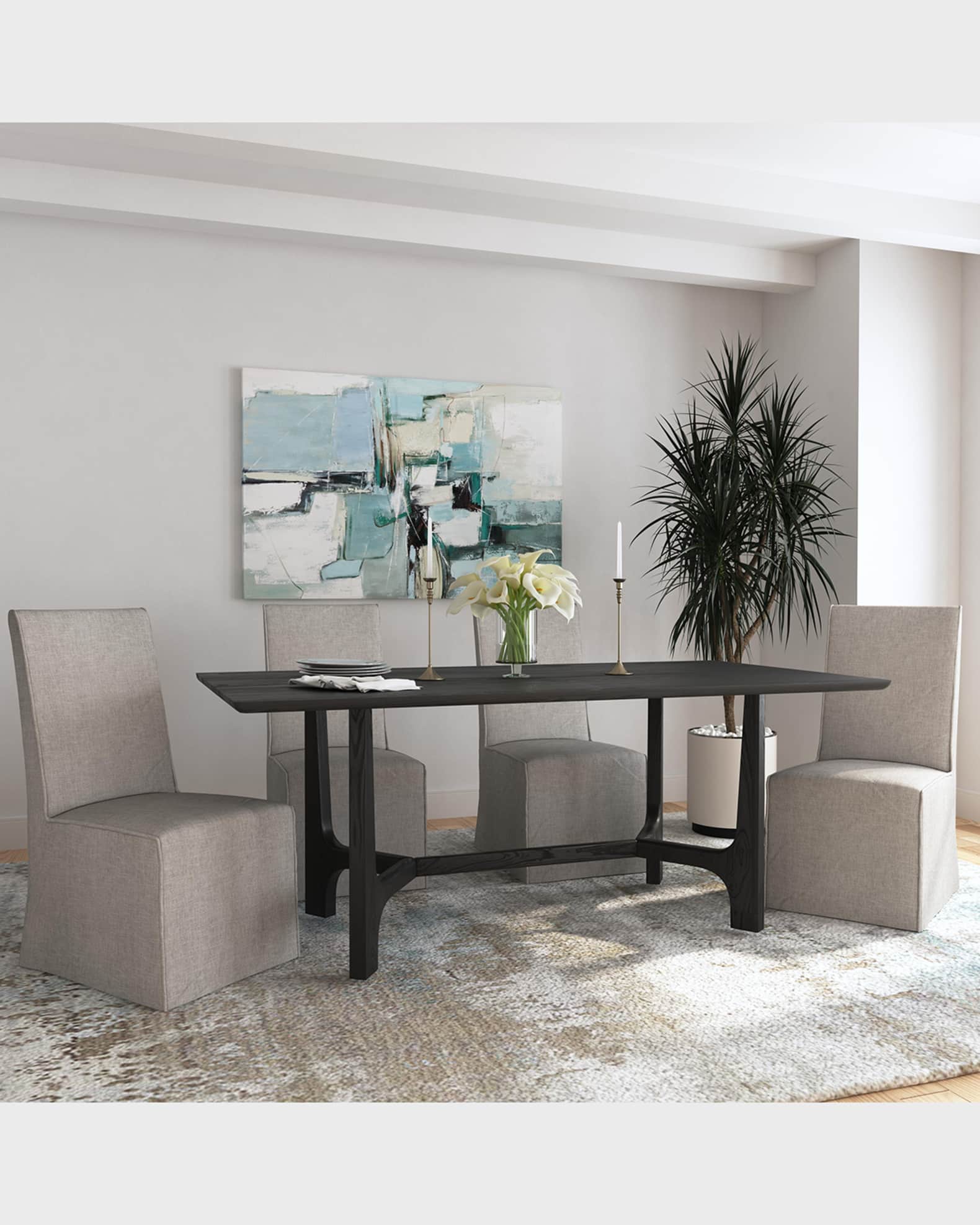 Katherine Noble by BMC Dunnigan Dining Table, 76" | Neiman Marcus