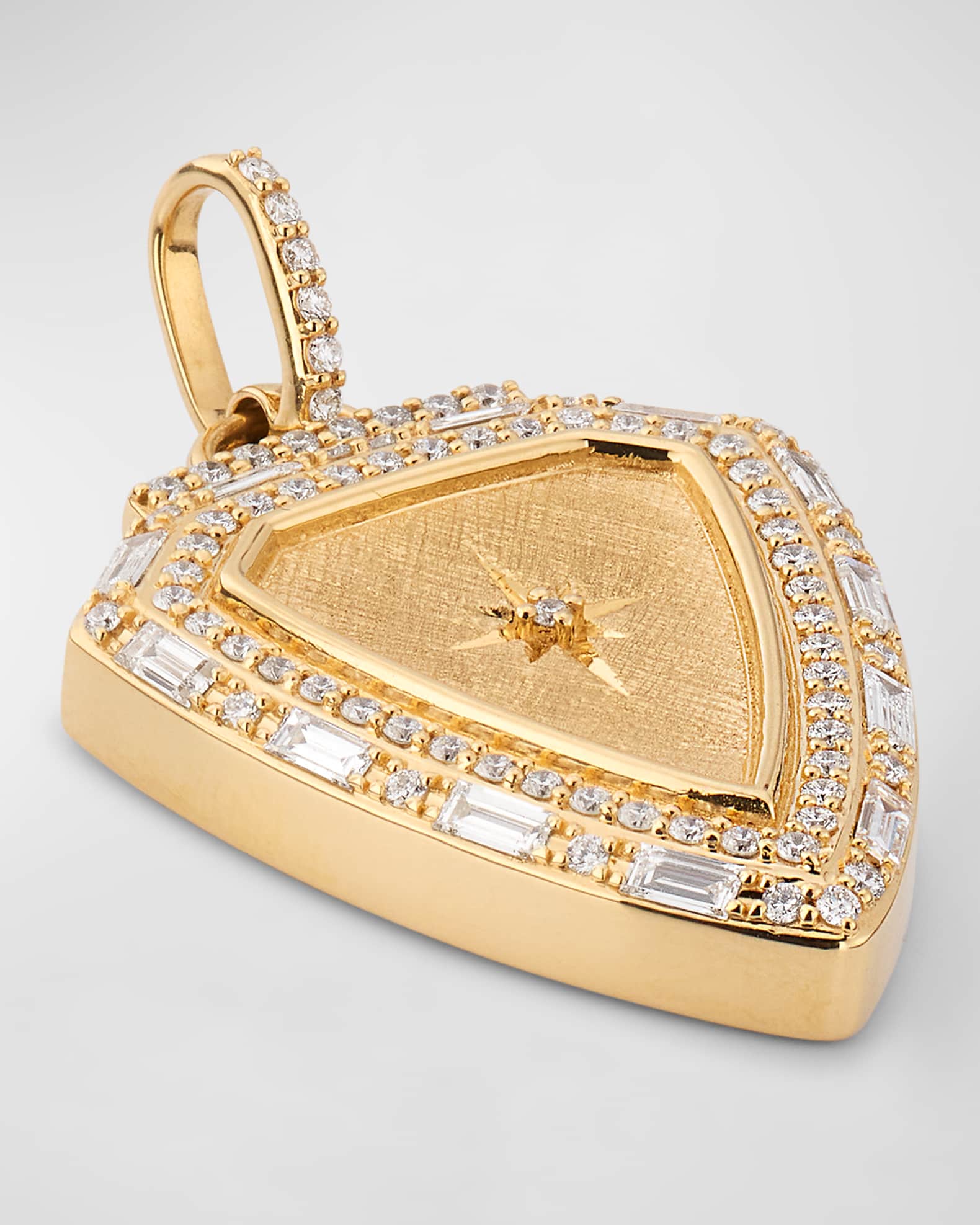 Sorellina 18K Yellow Gold Pendant with GH/SI Diamonds, 32x22mm | Neiman Marcus