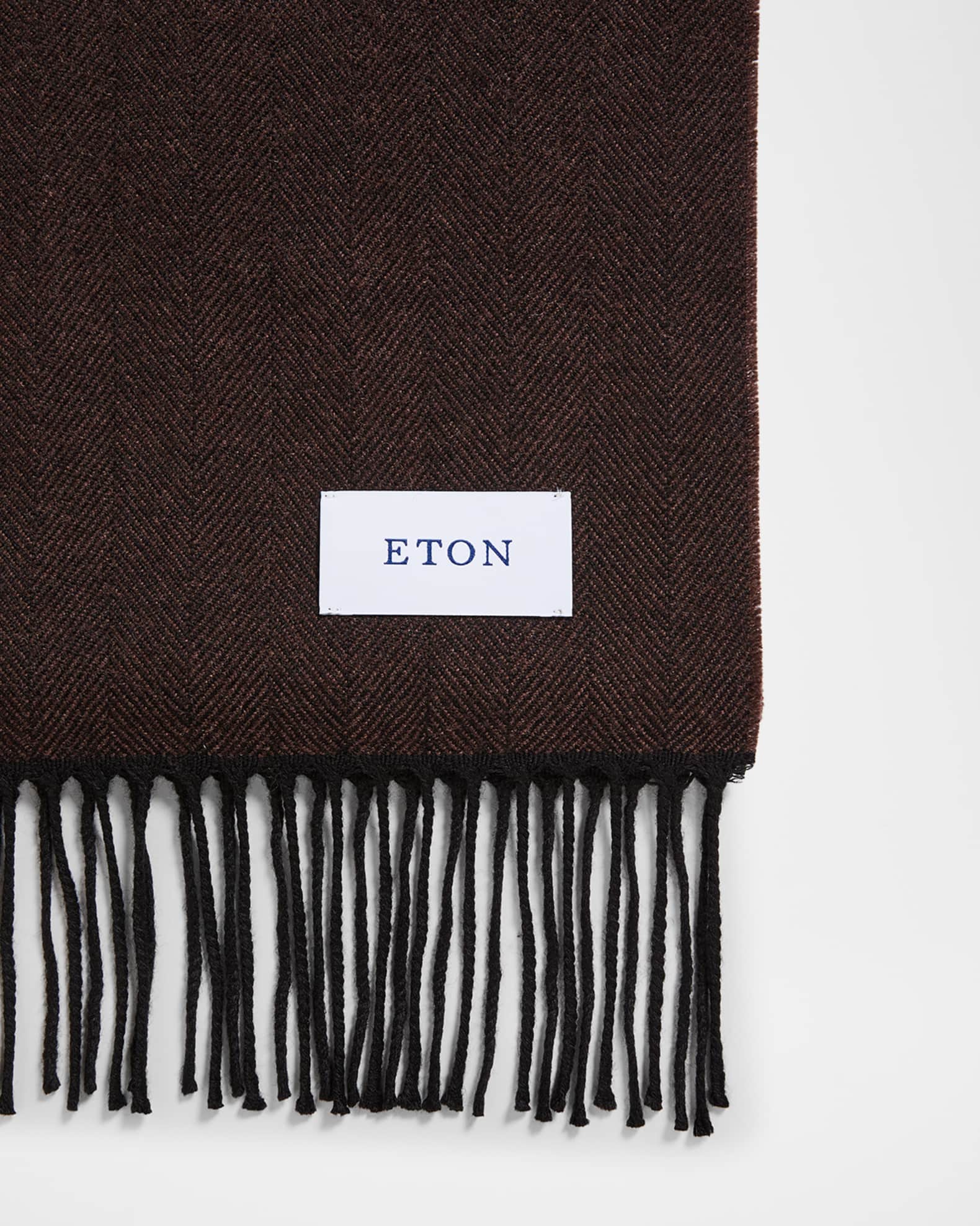 Eton Men's Herringbone Merino Wool Scarf | Neiman Marcus