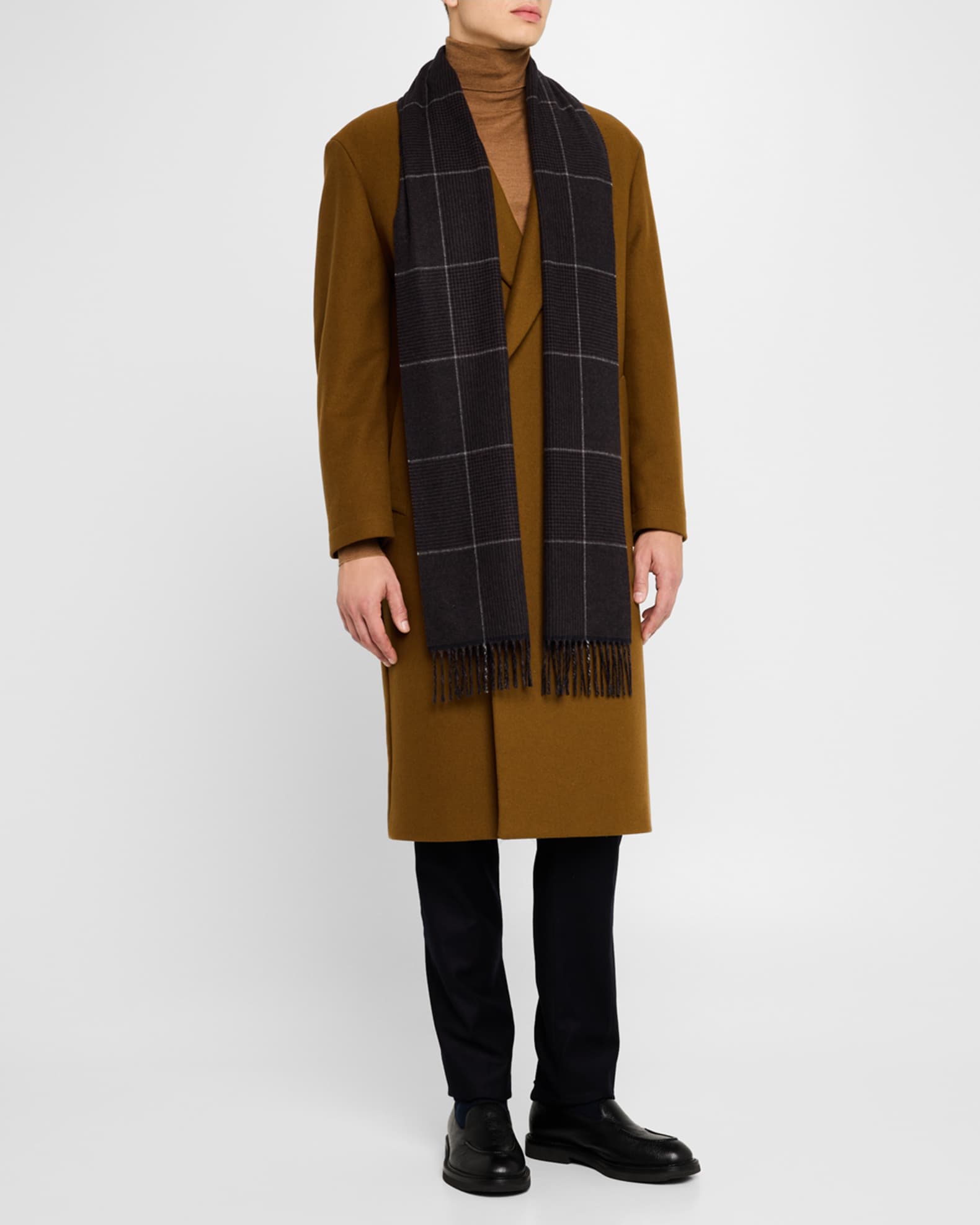 Eton Men's Wool Prince of Wales Scarf | Neiman Marcus