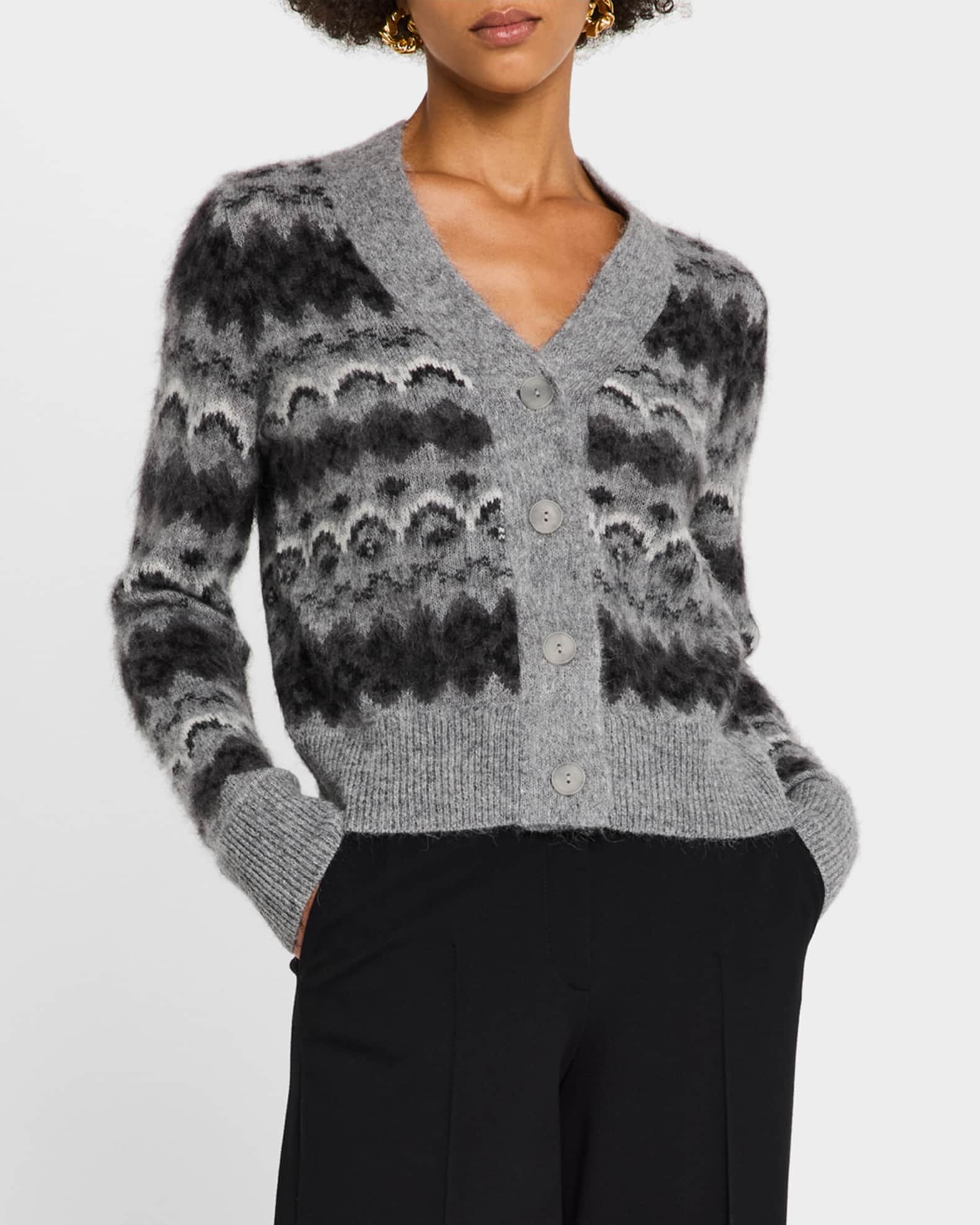 Vince Fair Isle Cardigan | Neiman Marcus