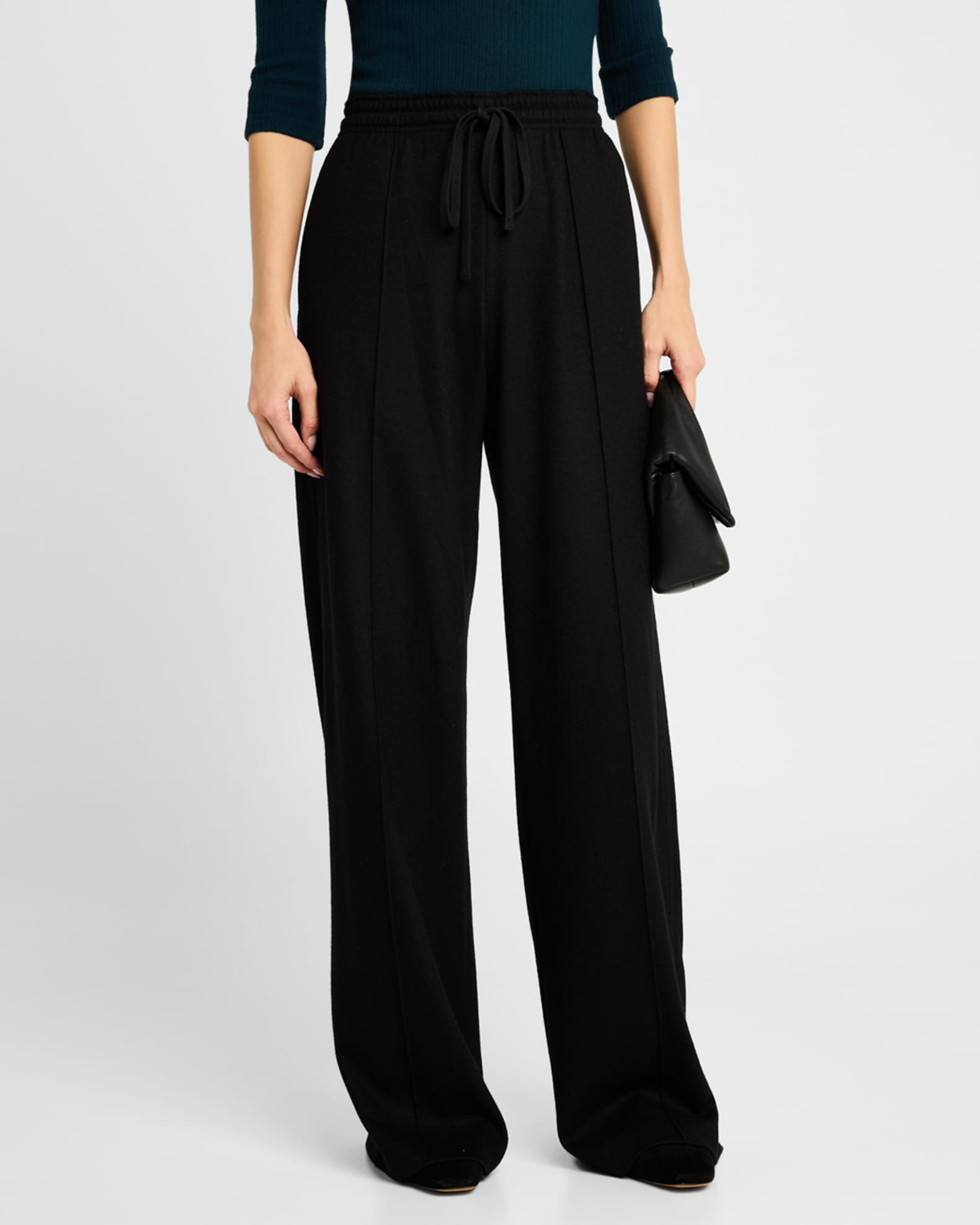 Vince Mid-Rise Drawstring Pull-On Pants | Neiman Marcus