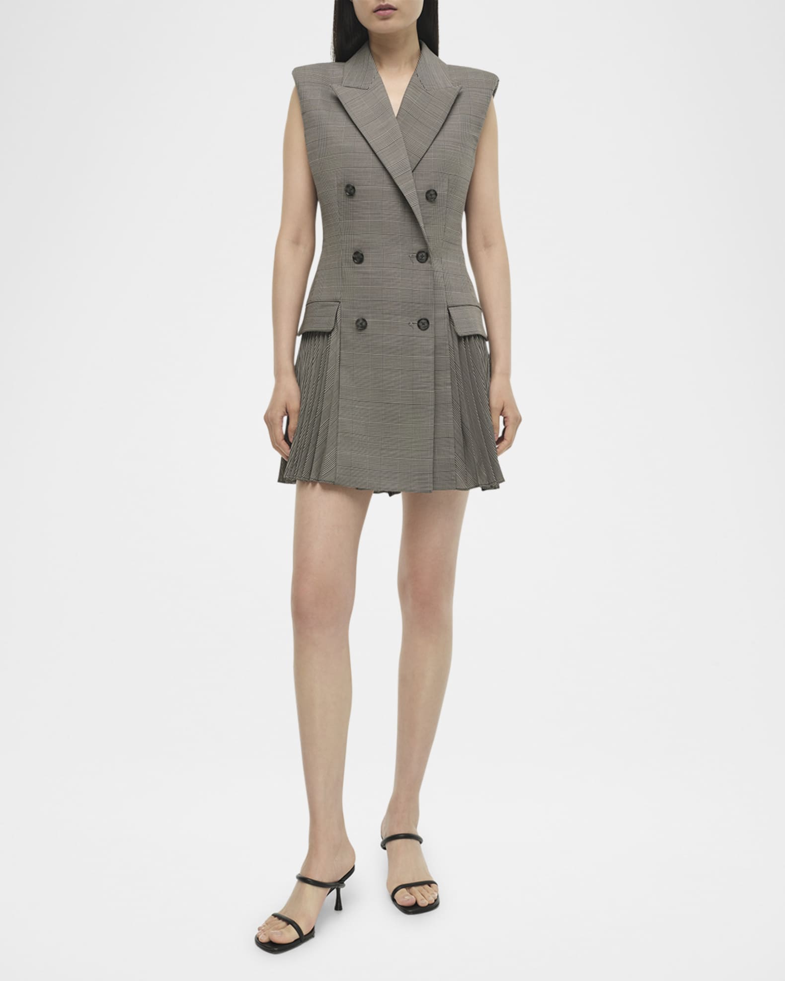 SIMKHAI Tanaka Sleeveless Mini Blazer Dress | Neiman Marcus