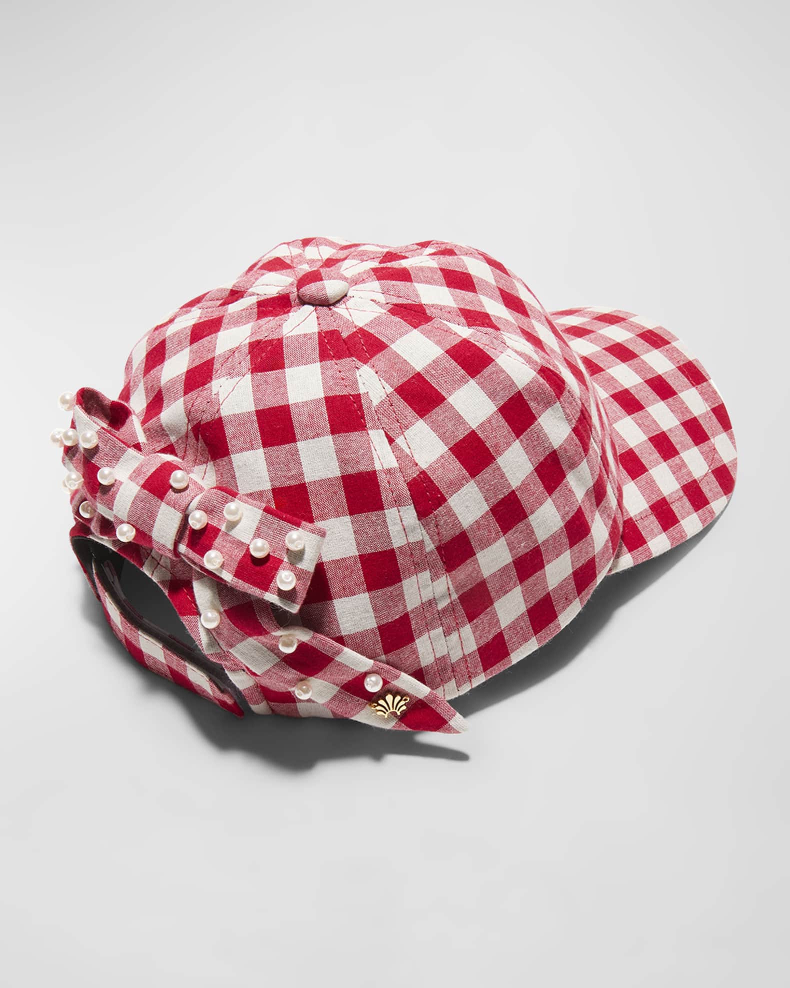 Lele Sadoughi Embellished Bow Baseball Hat | Neiman Marcus