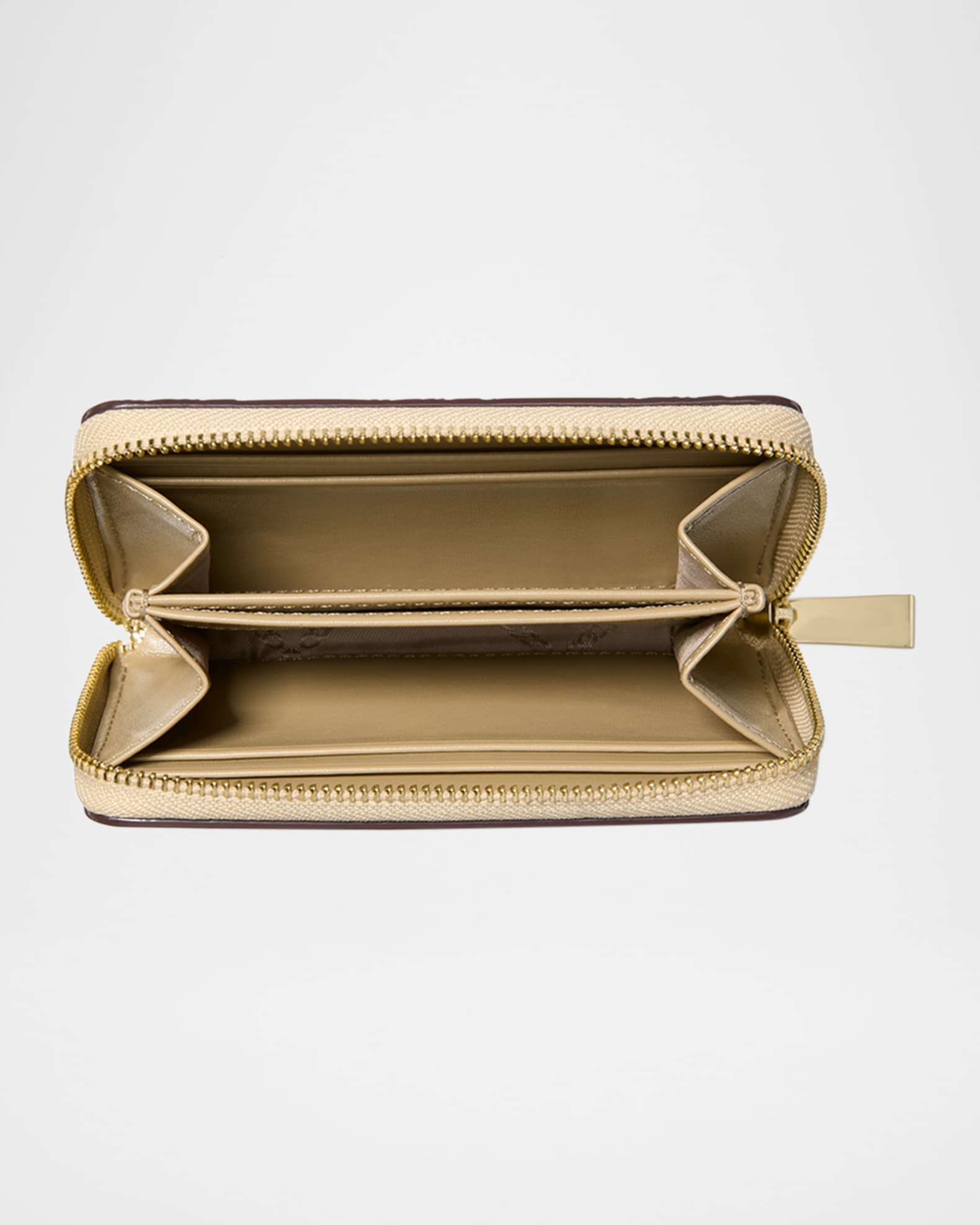 MICHAEL Michael Kors Jet Set Monogram Metallic Card Holder | Neiman Marcus