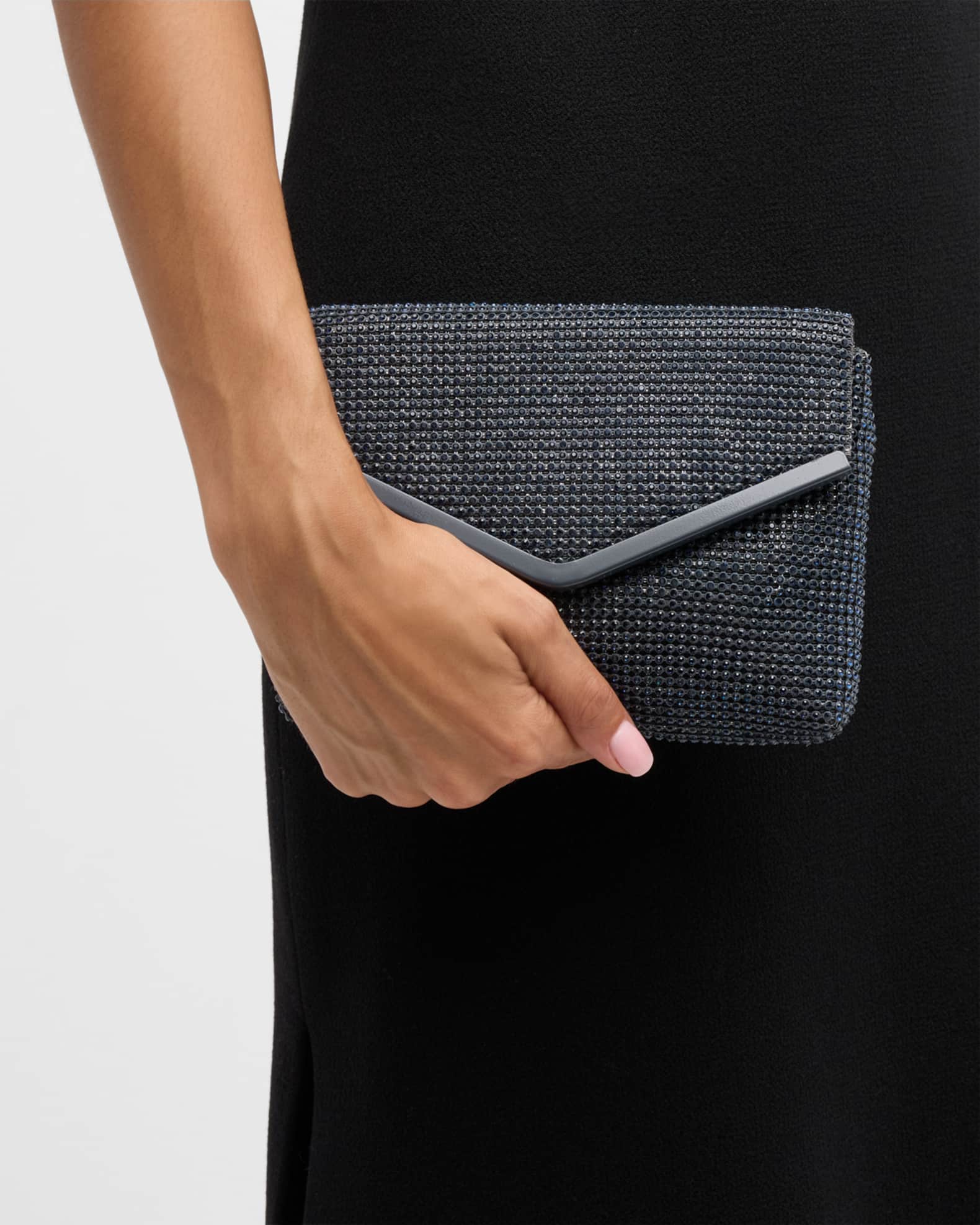 Whiting & Davis Dorothy Envelope Mesh Clutch Bag | Neiman Marcus