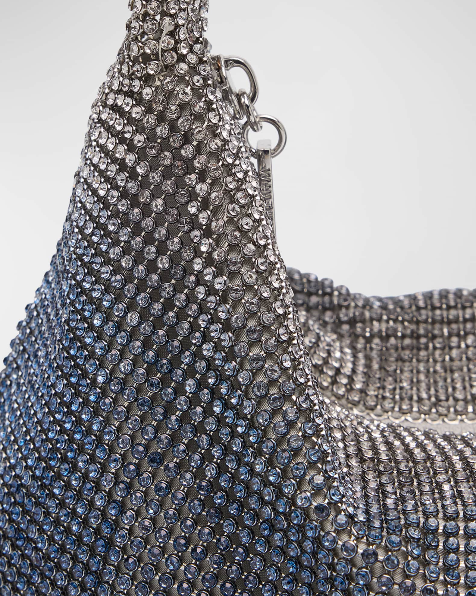 Whiting & Davis Adrienne Two-Tone Crystal Hobo Bag | Neiman Marcus