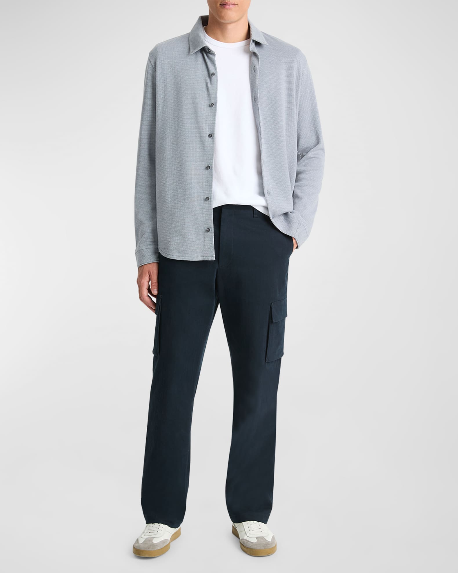Vince Men's Birdseye Sport Shirt | Neiman Marcus
