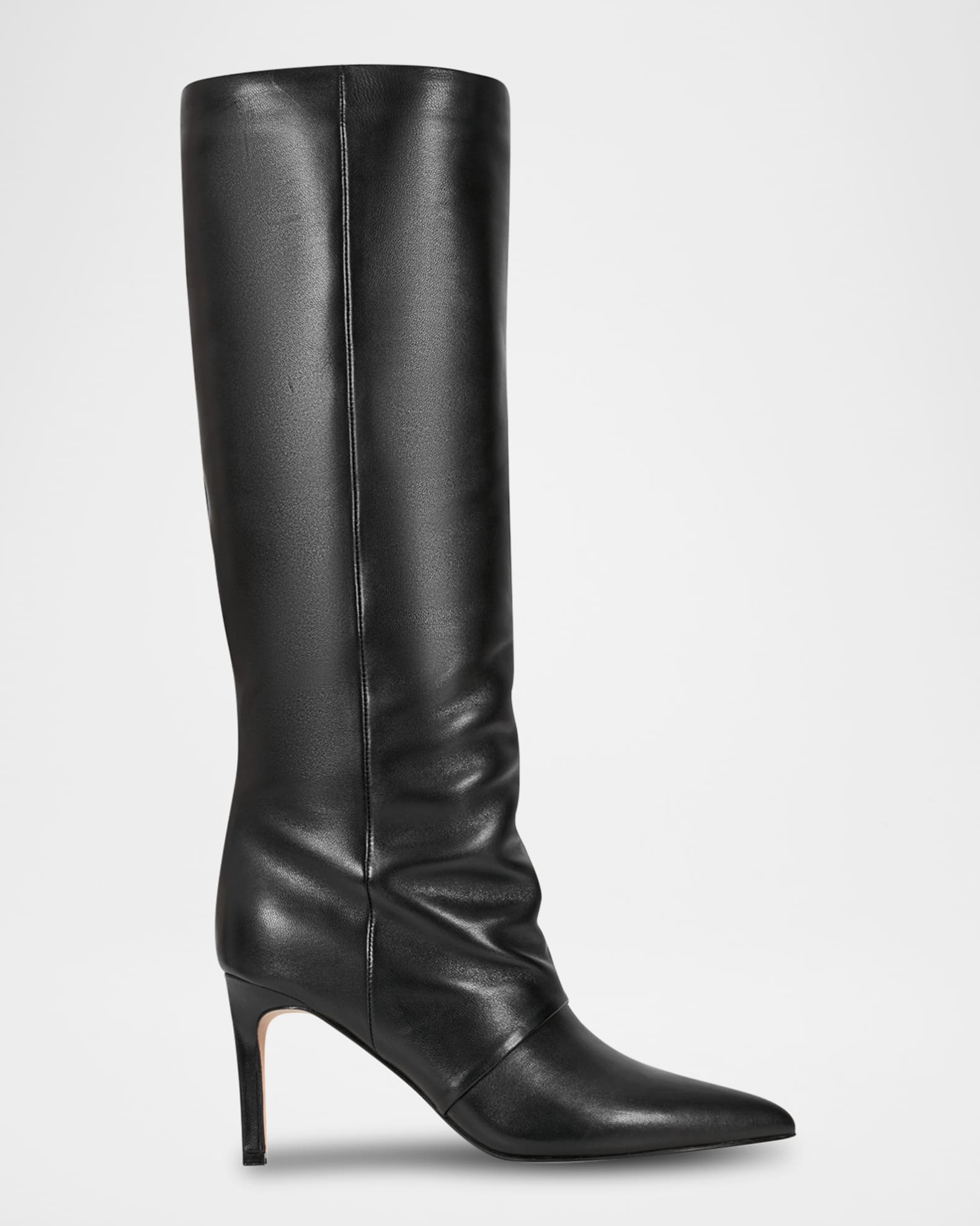 Marc Fisher LTD Leather Stiletto Knee Boots | Neiman Marcus