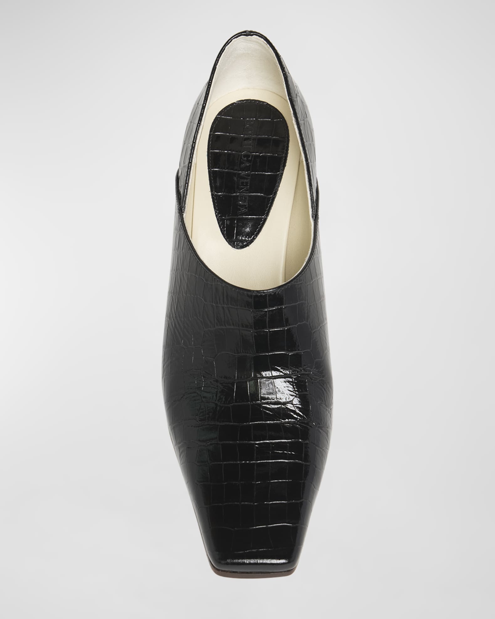 Bottega Veneta Lewis Croco Block-Heel Pumps | Neiman Marcus