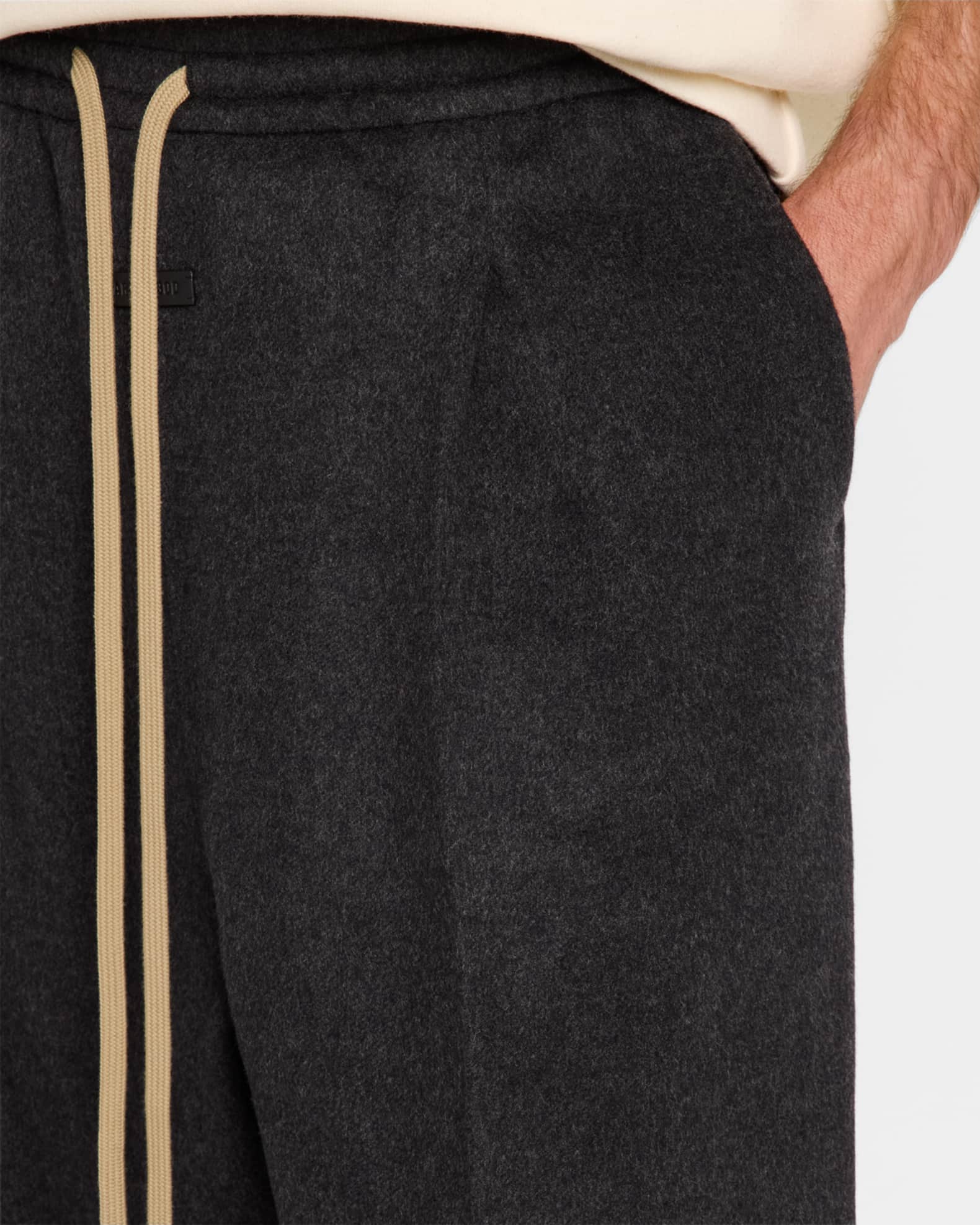 Fear of God Men's Pleated Wide-Leg Wool Pants | Neiman Marcus