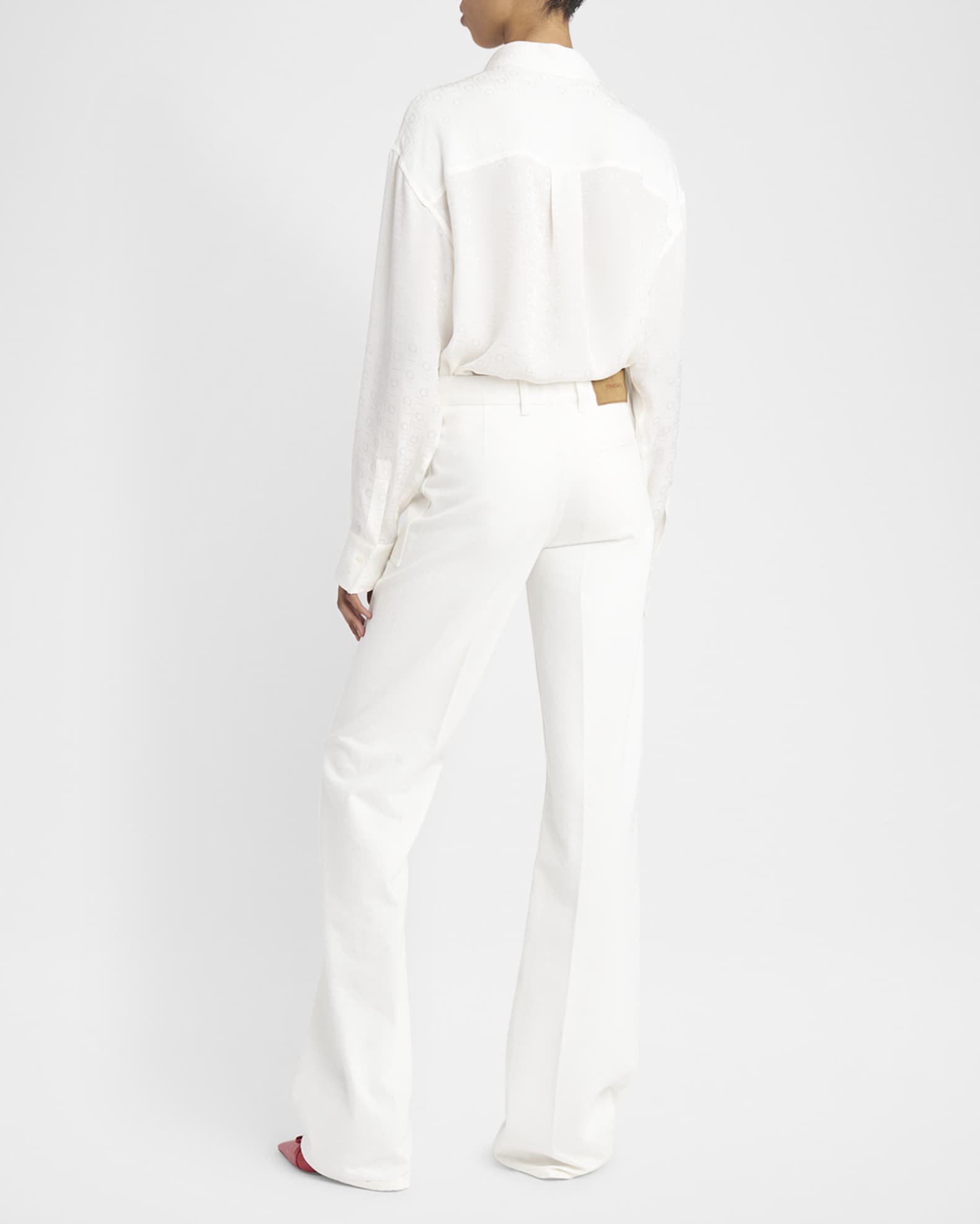Ferragamo High-Rise Midweight Denim Straight-Leg Pants | Neiman Marcus